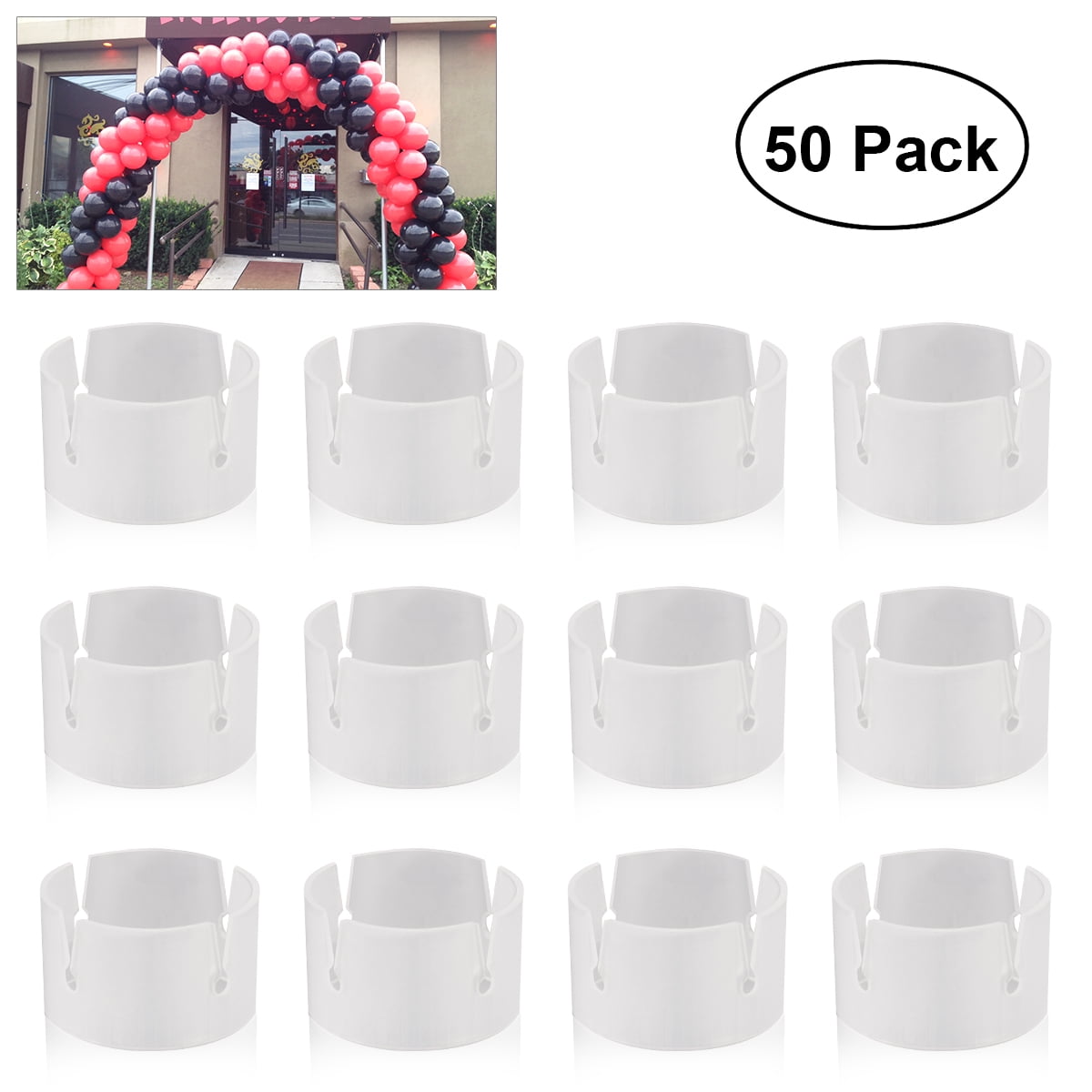 Dytern Party 50pcs Balloon Arch Connectors Clip Ring Buckle Balloon ...