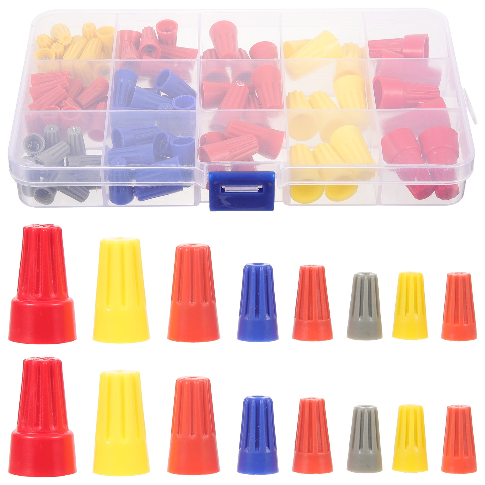 Dytern Spring Insert Nuts 102pcs Wire Cap Electrical Cable Connector ...