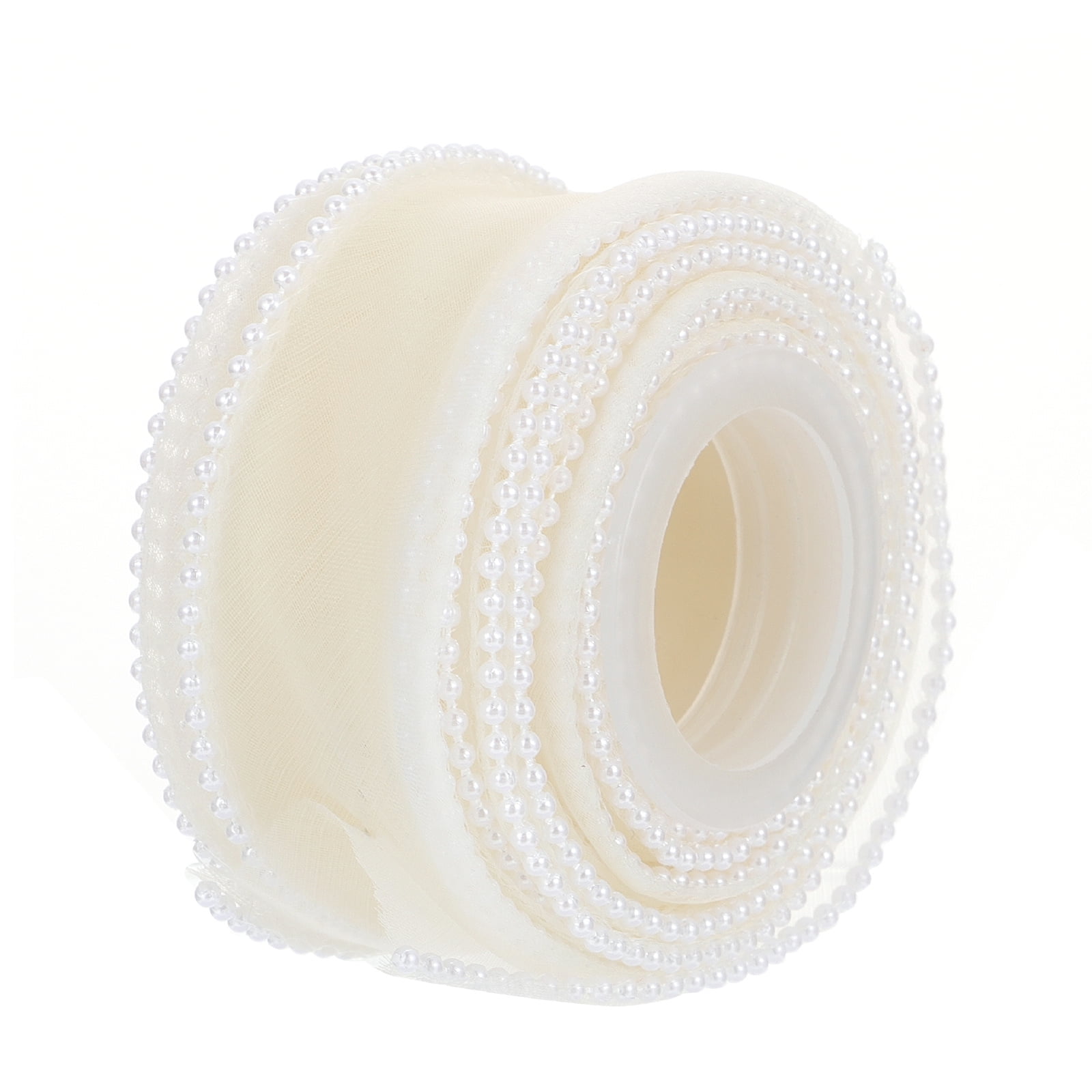 Dytern Winter,1 Roll Pearl Trim Gauze Ribbon Gift Box Ribbon Flower ...