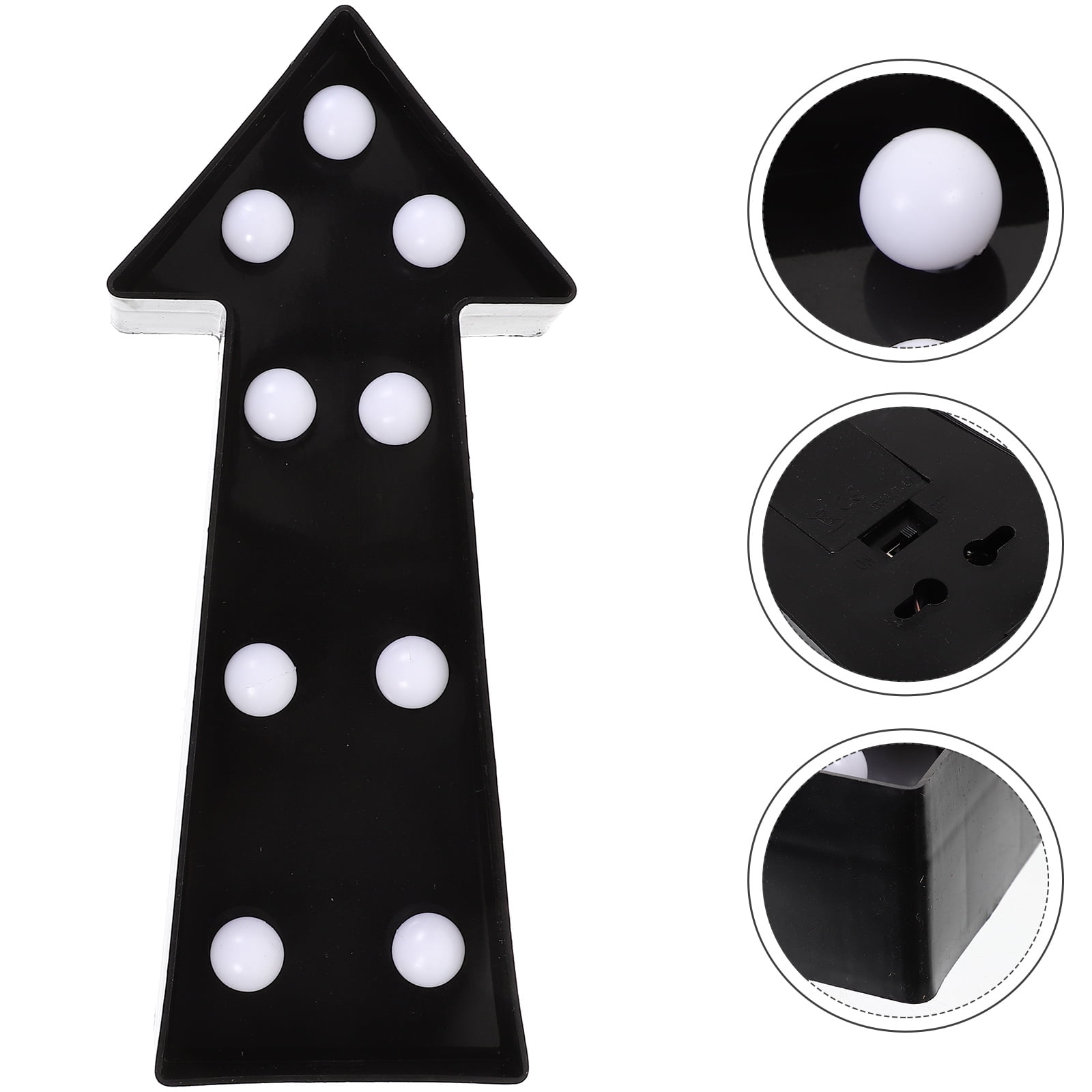 Dytern Xmas 3D Arrow Sign Light LED Plastic Arrow Shaped Sign-Lighted ...