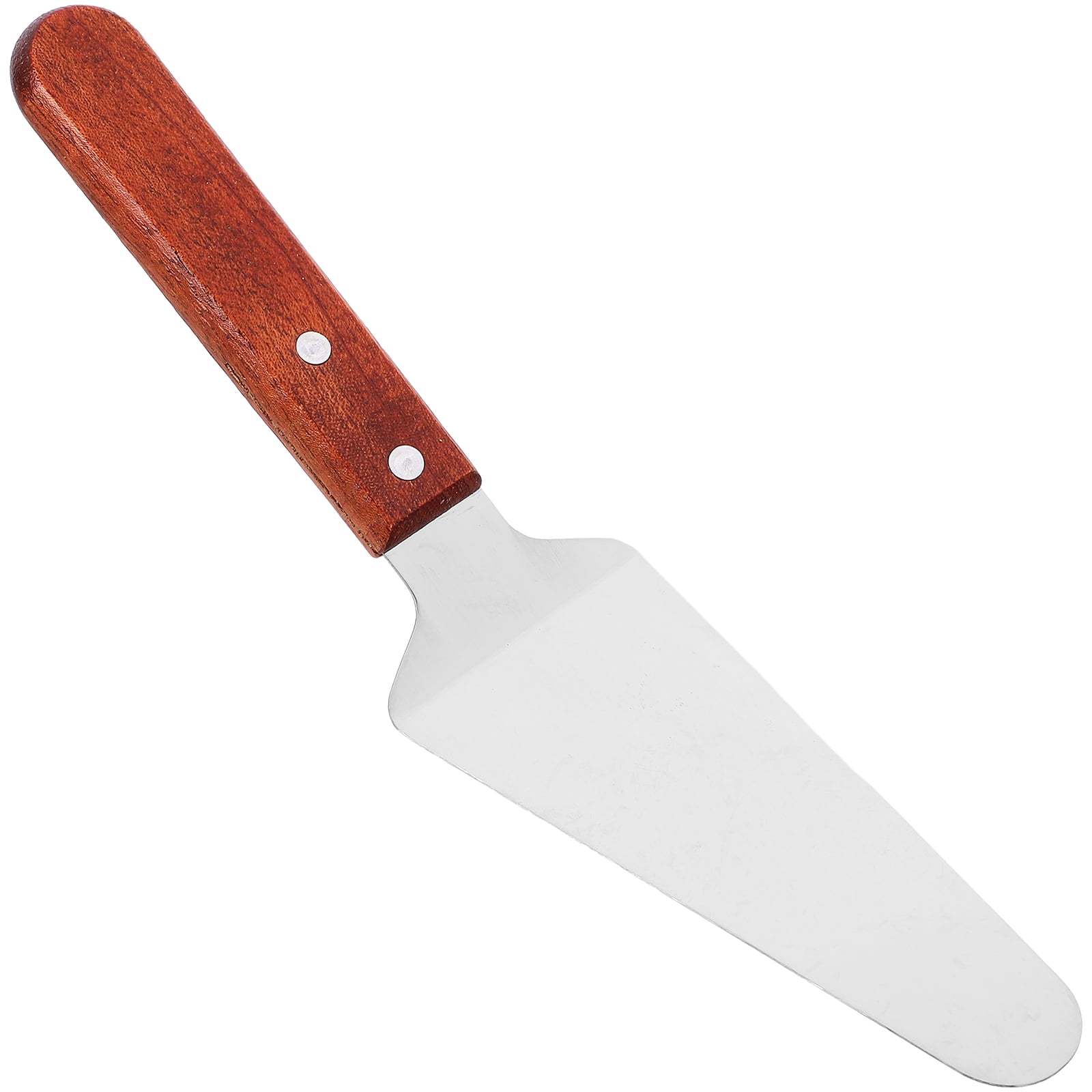 Dytern cake spatula Wood Handle Pizza Pie Server Stainless Steel Pizza ...