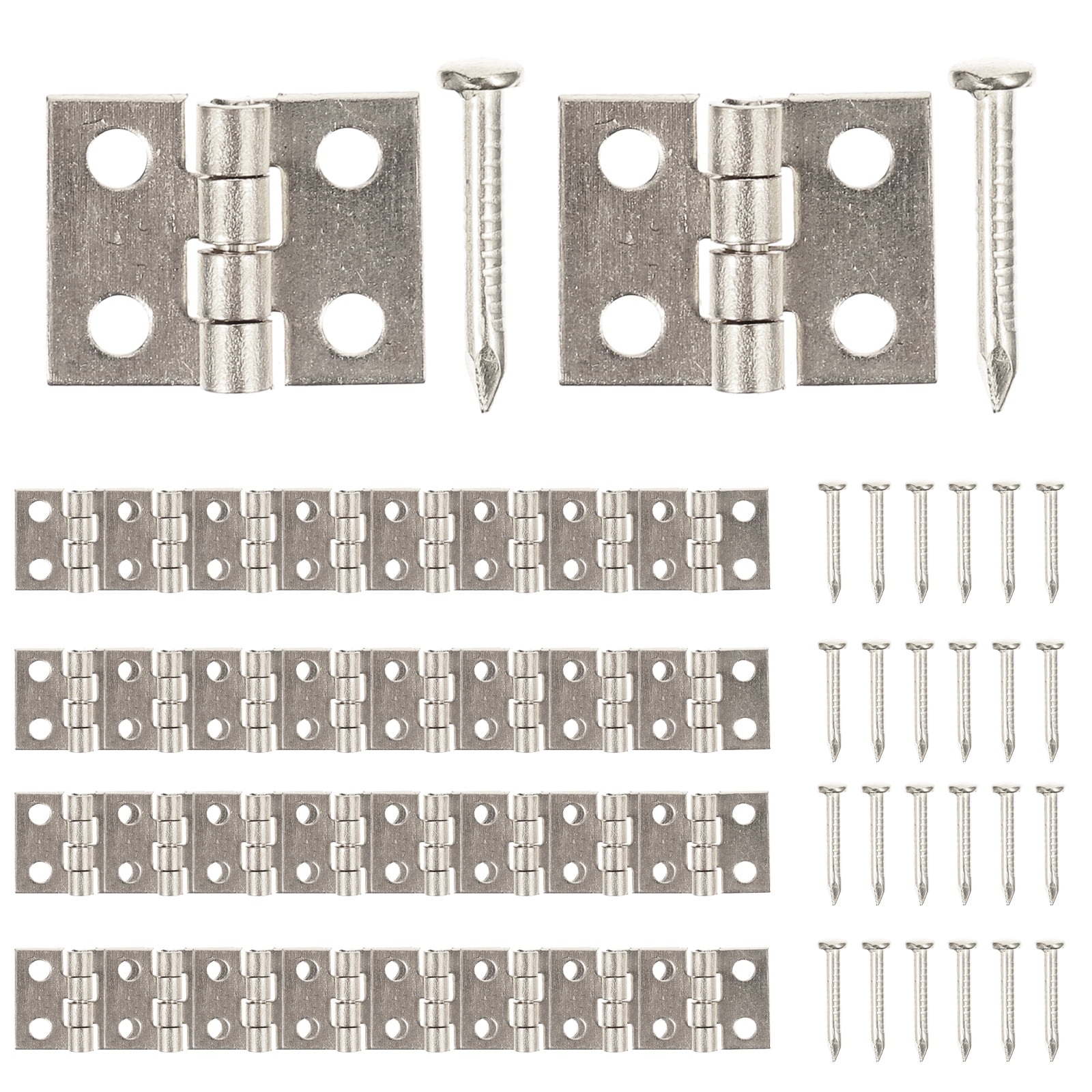 Dytern small hinges 50 Sets Mini Antique Hinges Brass Drawer Hinges ...