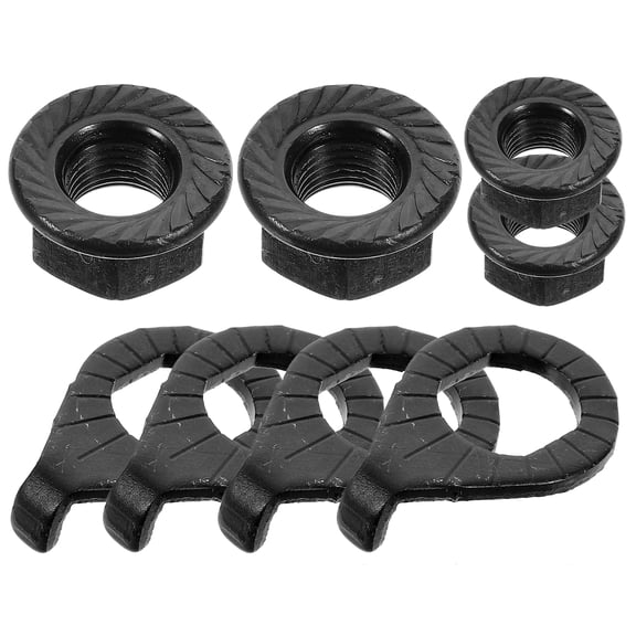 Hims 1 Set Bike Nuts Wheel Axle Nut and Safety Hanger Kit Bike Steel ...