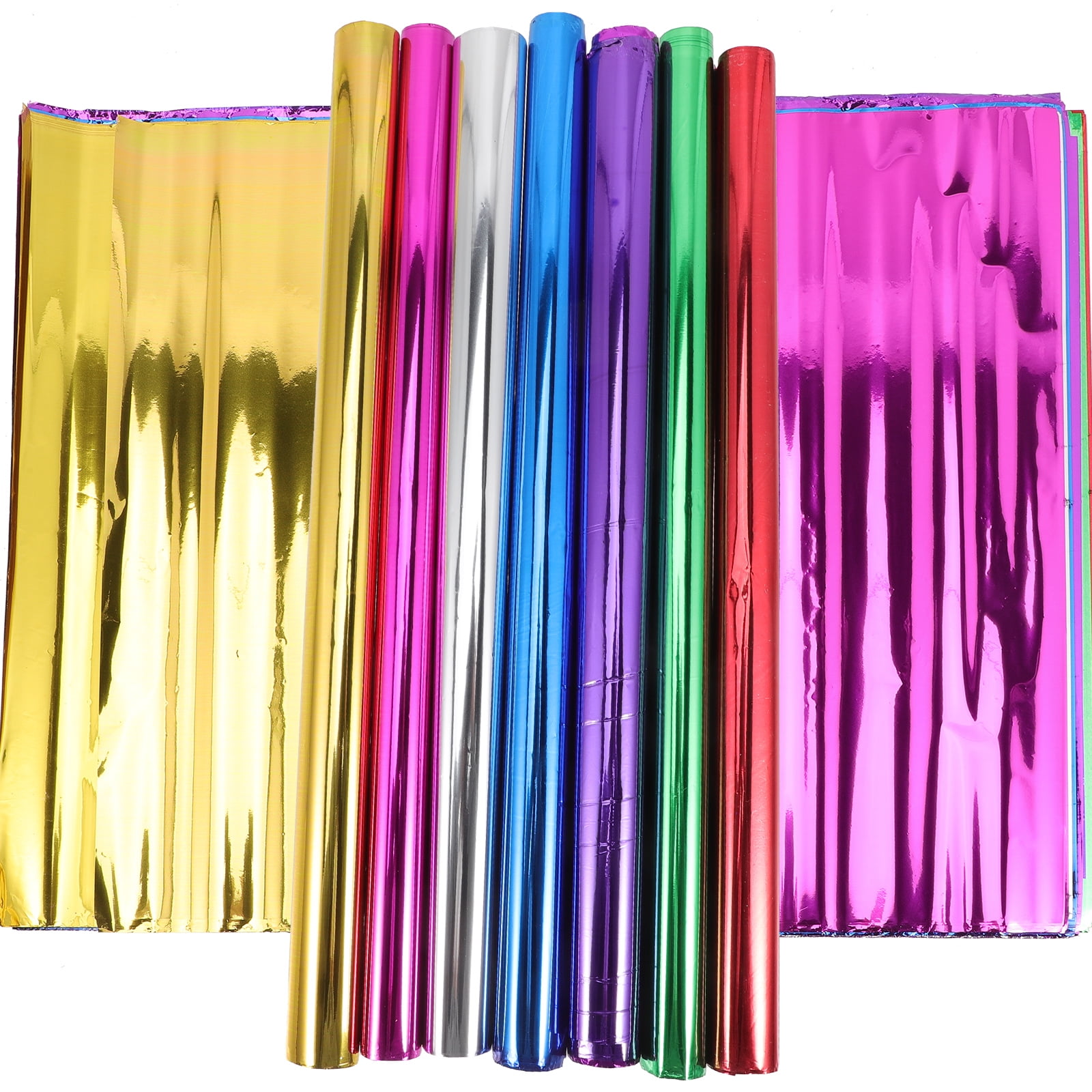 WRISTBIQUE Wrapping Paper Assorted Color Metallic Gloss 70 Sheets 18 ...
