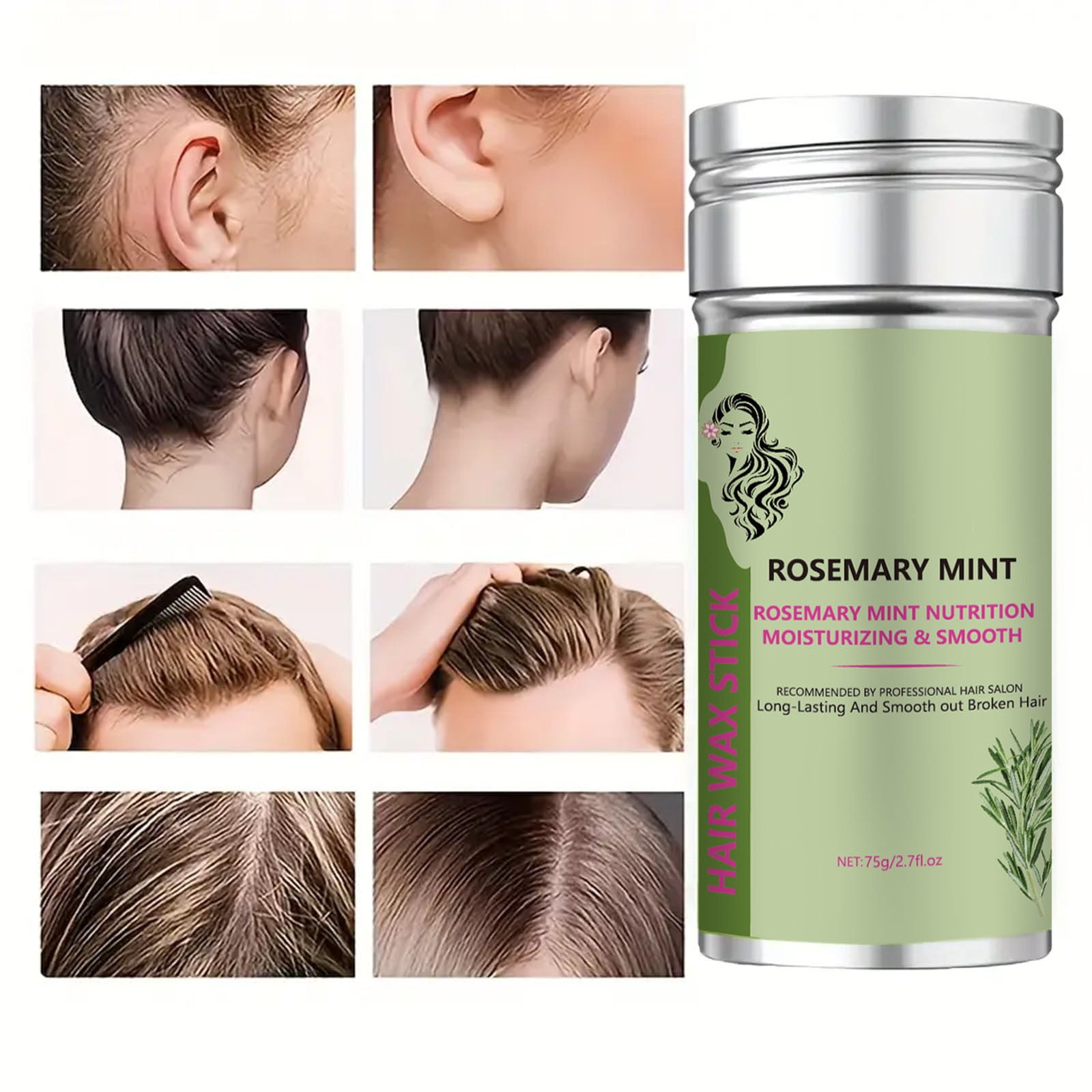 Dyue Hair Wax Stick Non-Greasy for Styling Flyaways Frizz and Hair ...