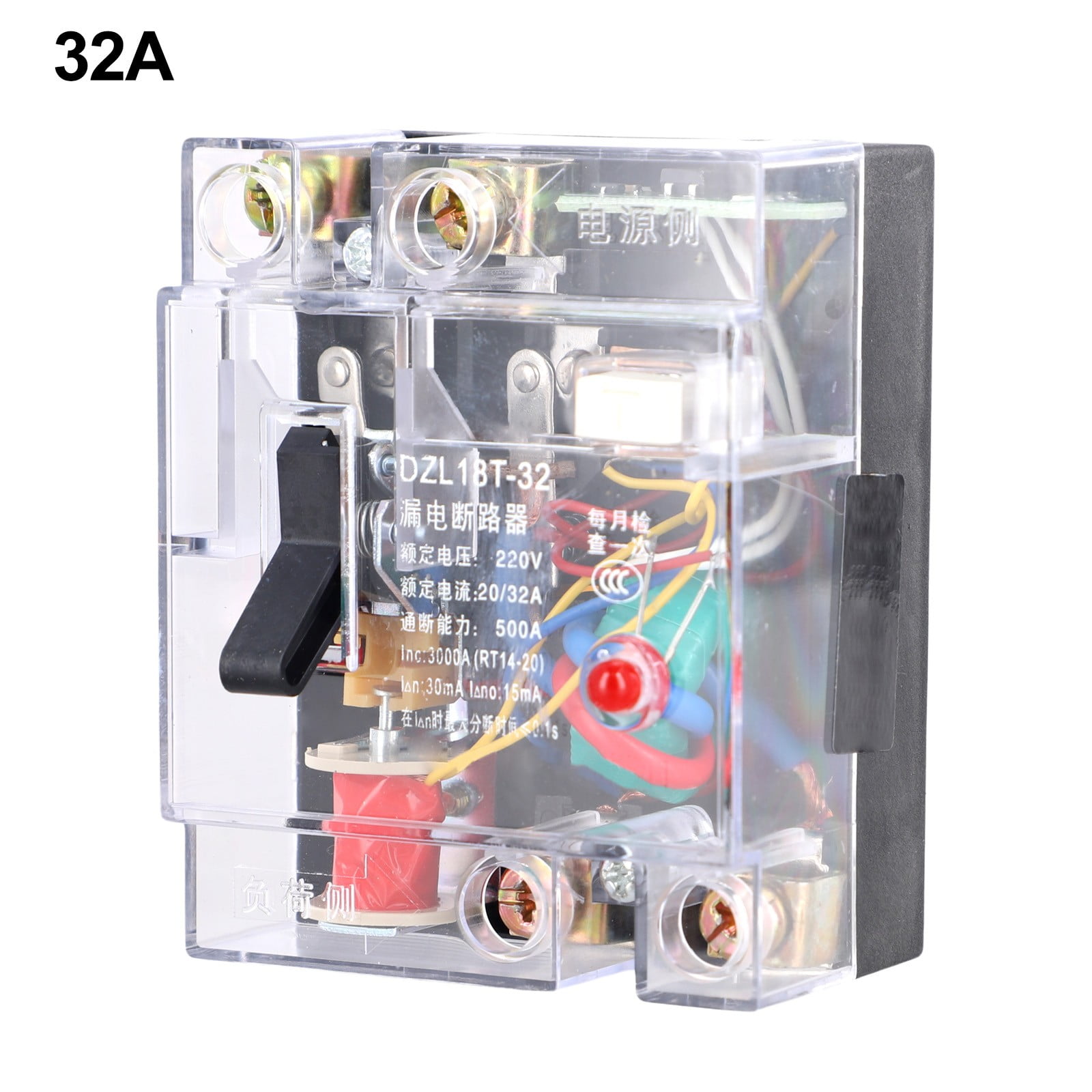Dz18L-32 Leakage Protector Switch Ac220V Circuit Breaker with Leakage ...