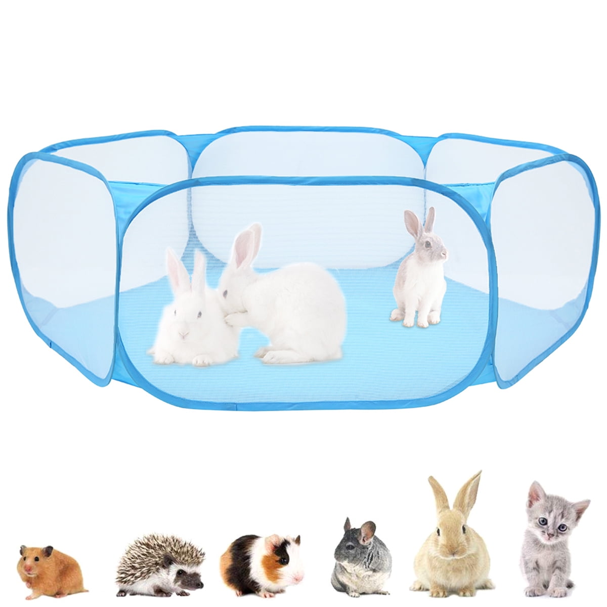 Dznils Pet Playpen Portable Open Indoor Outdoor Small Animals Cage Tent ...