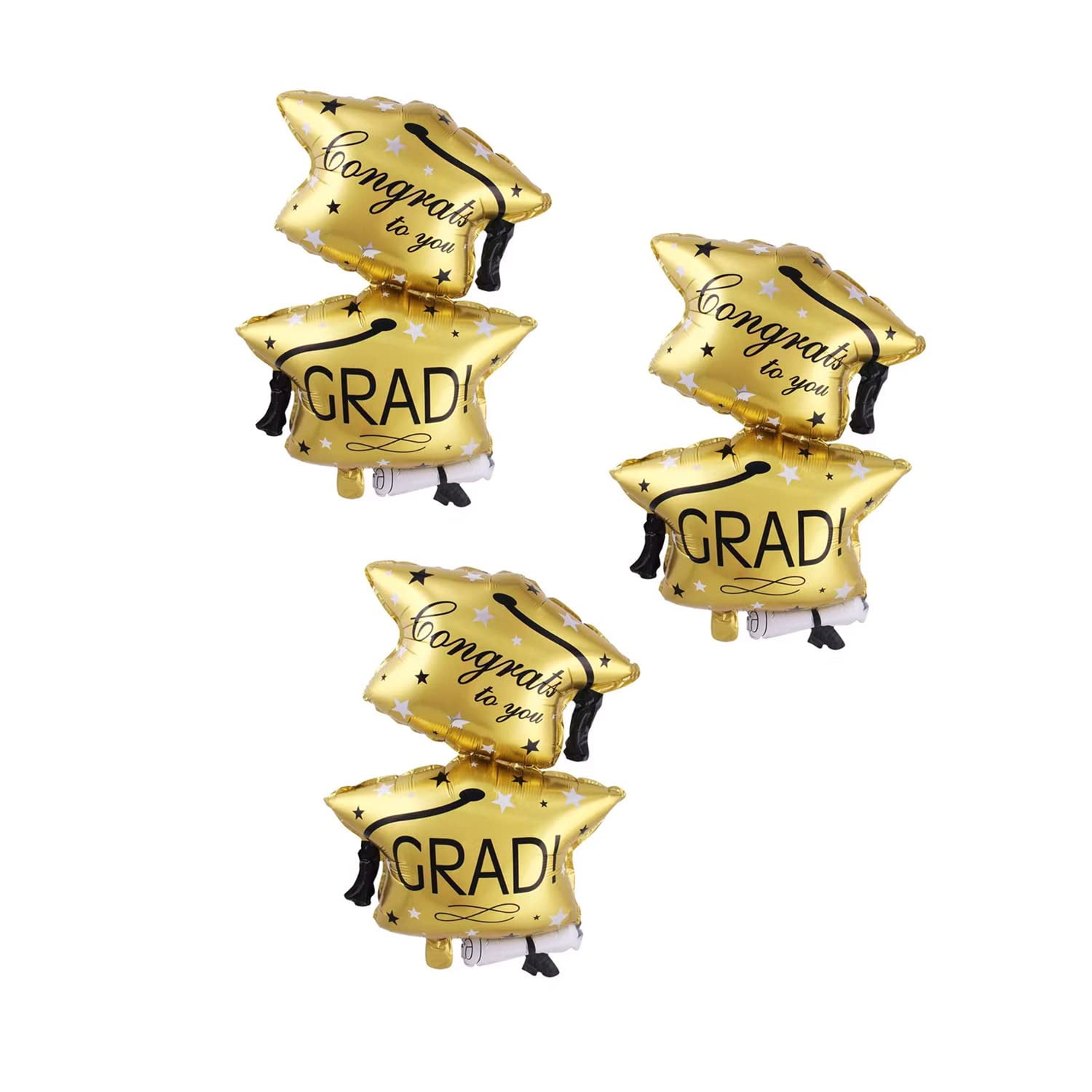 Dzrige Graduation Balloon Congrats RRF12 Grad Balloons Grad Cap Foil ...