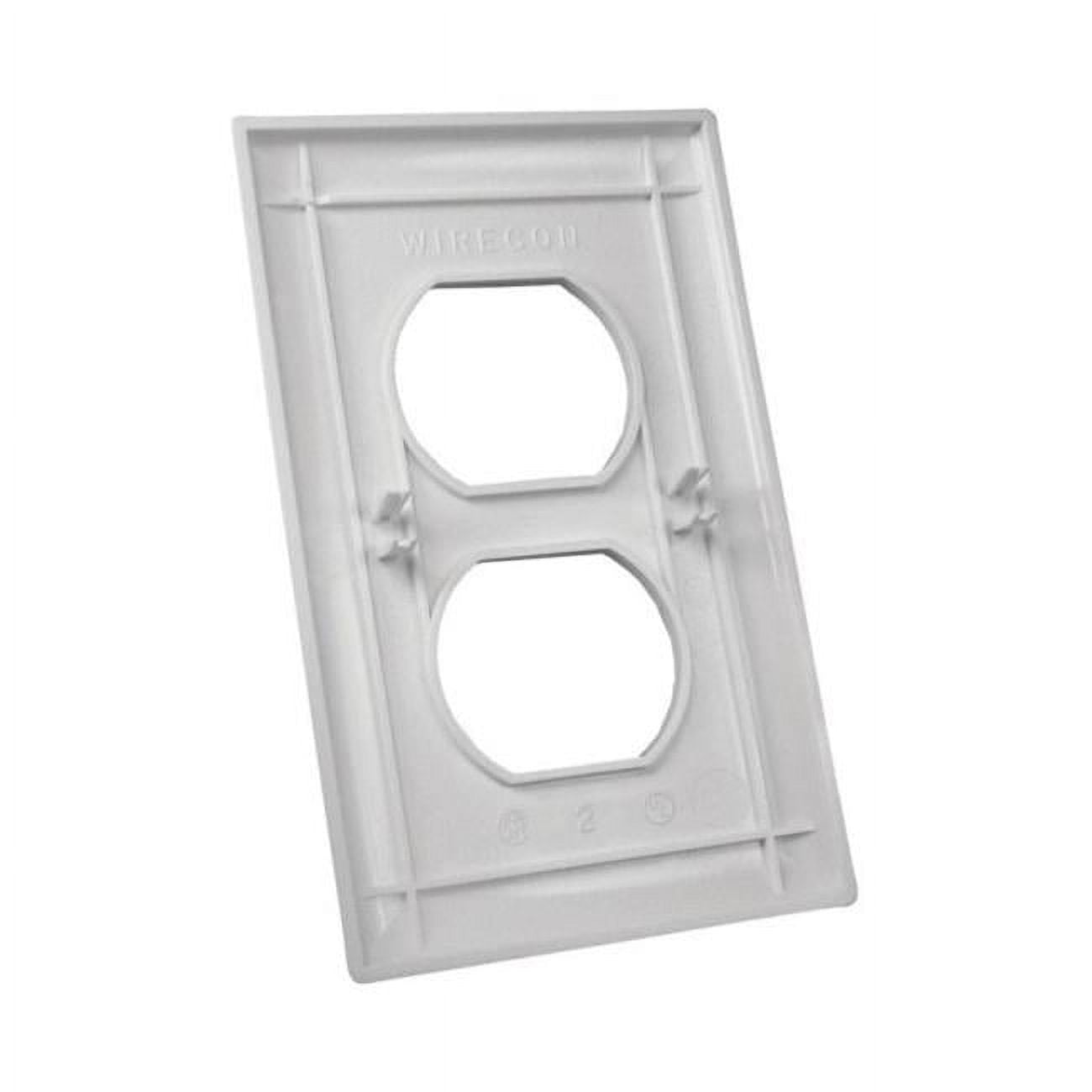 E-163C One Gang Duplex RV Plate White - Walmart.com