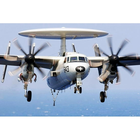 E-2C / E-2 Hawkeye Aircraft U.S. Navy Style -1 - 20x30 Inch Laminated ...
