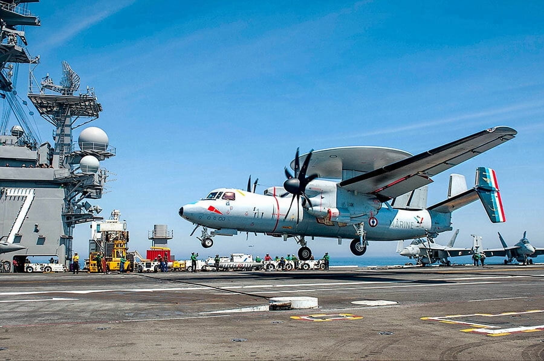 E-2C Hawkeye Aboard USS George H.W. Bush Style - A - 20x30 Inch Glossy ...