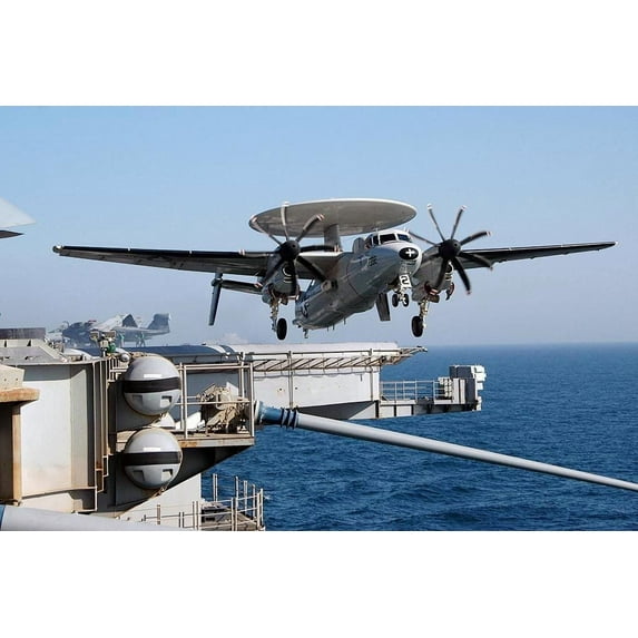 E-2C Hawkeye Launches from USS Nimitz Style -1 - 24x36 Inch Glossy ...