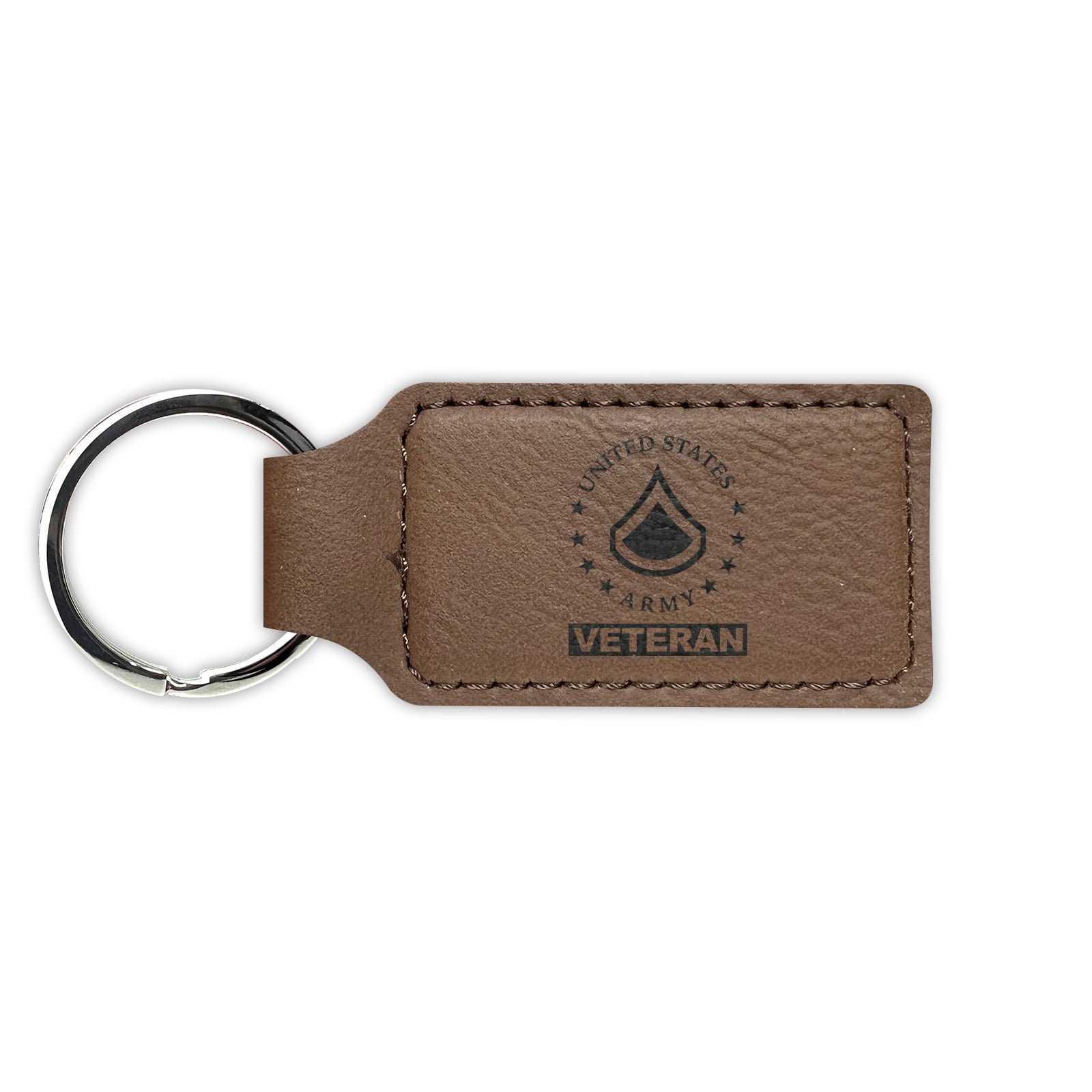 E-3 Private First Class Veteran US Army Rank Keychain Leatherette ...