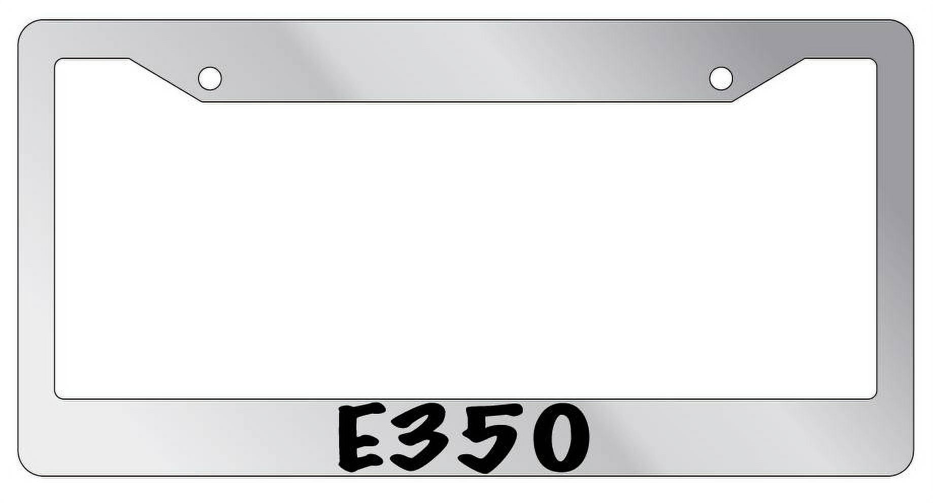 E 350 Chrome Plastic License Plate Frame AMA - Walmart.com