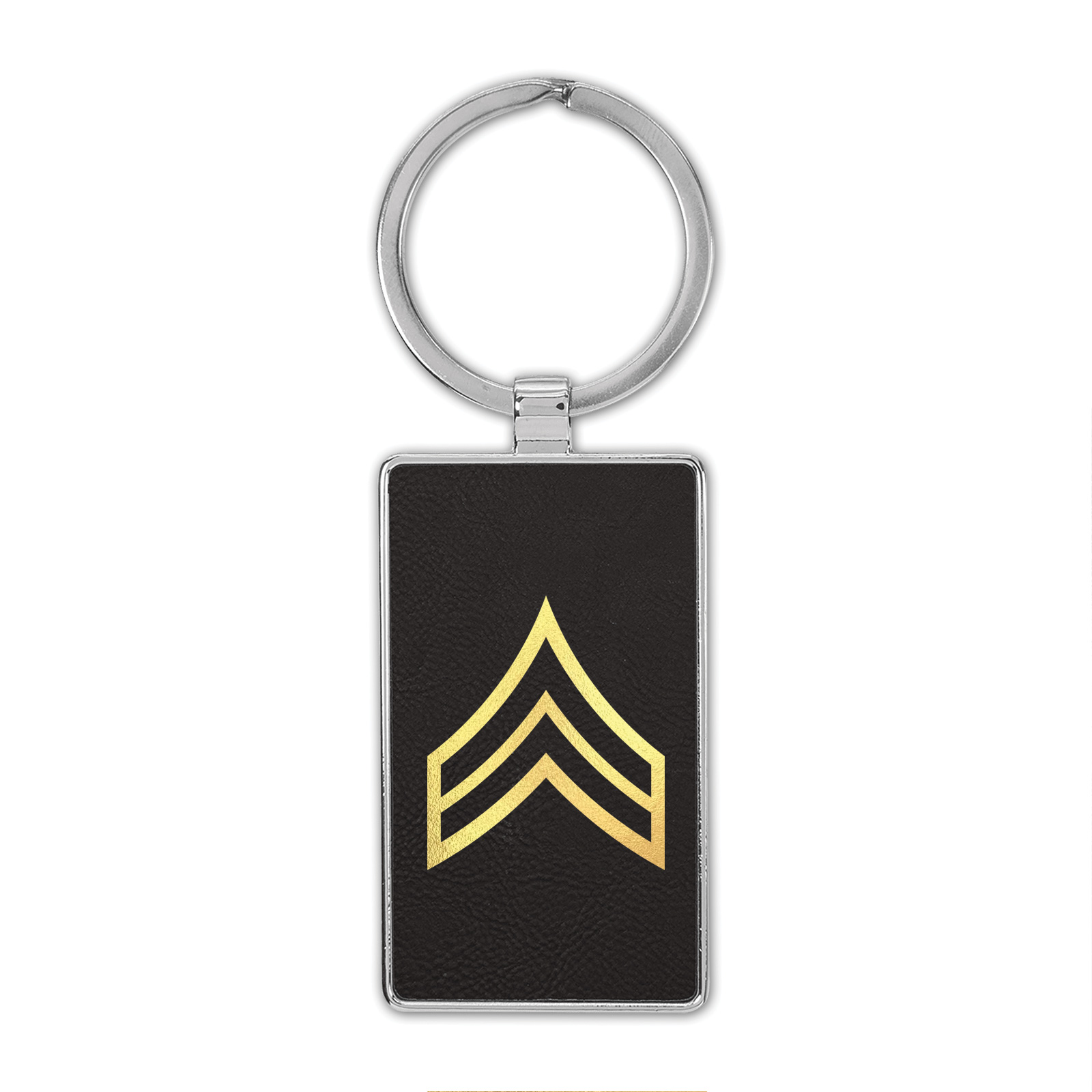 E-4 Corporal Rank Premium Leatherette Keychain cpl or-4 e4 us army ...