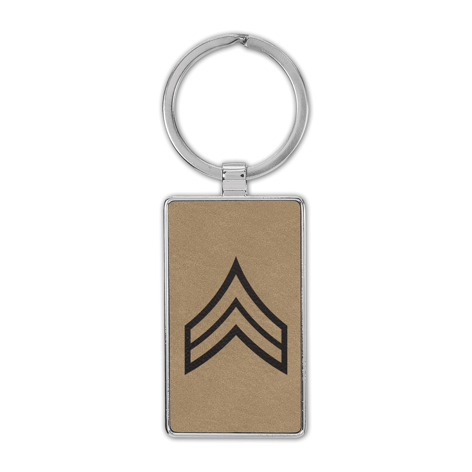 E-4 Corporal Rank Premium Leatherette Keychain cpl or-4 e4 us army ...