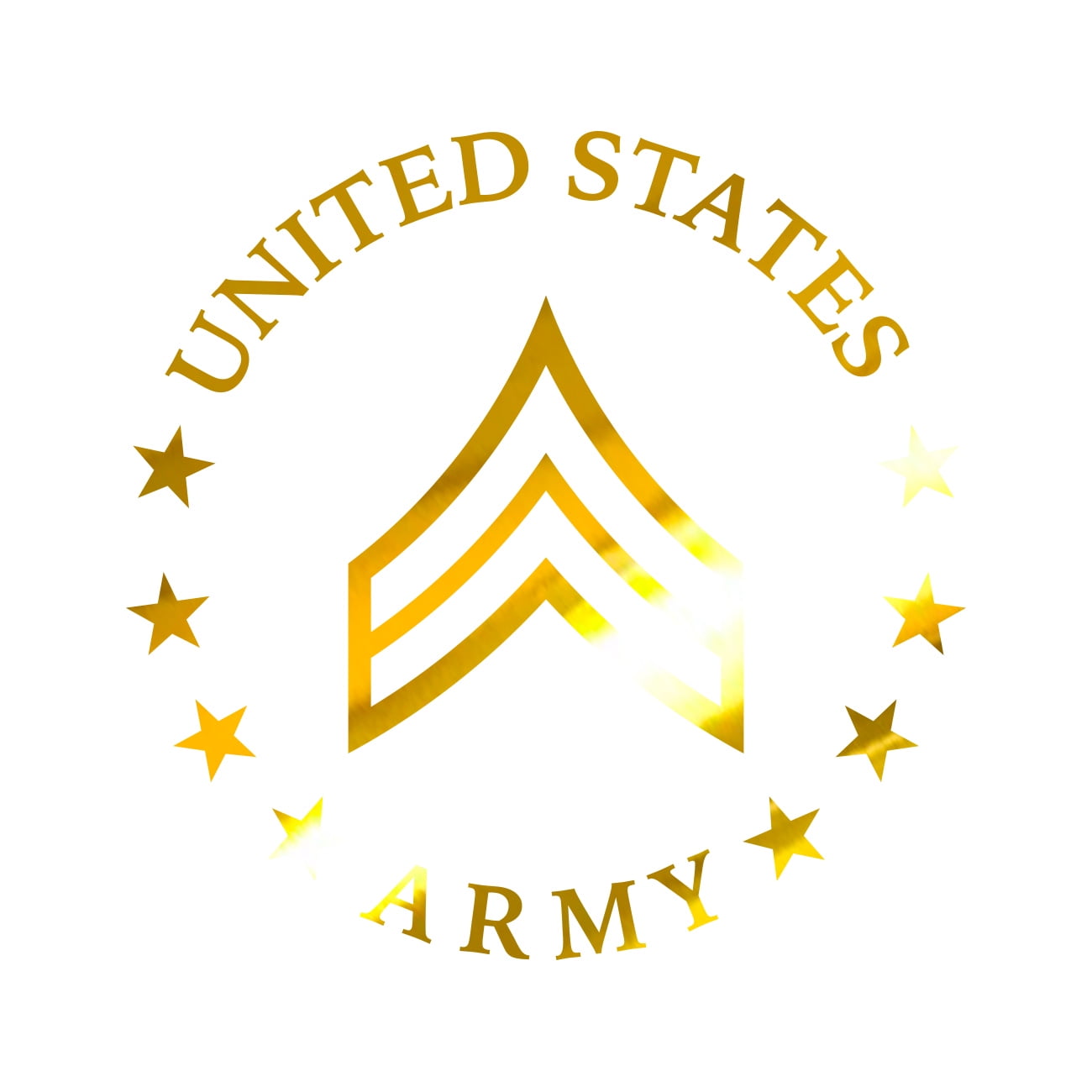 E-4 Corporal US Army Rank Sticker Decal Die Cut - Self Adhesive Vinyl ...
