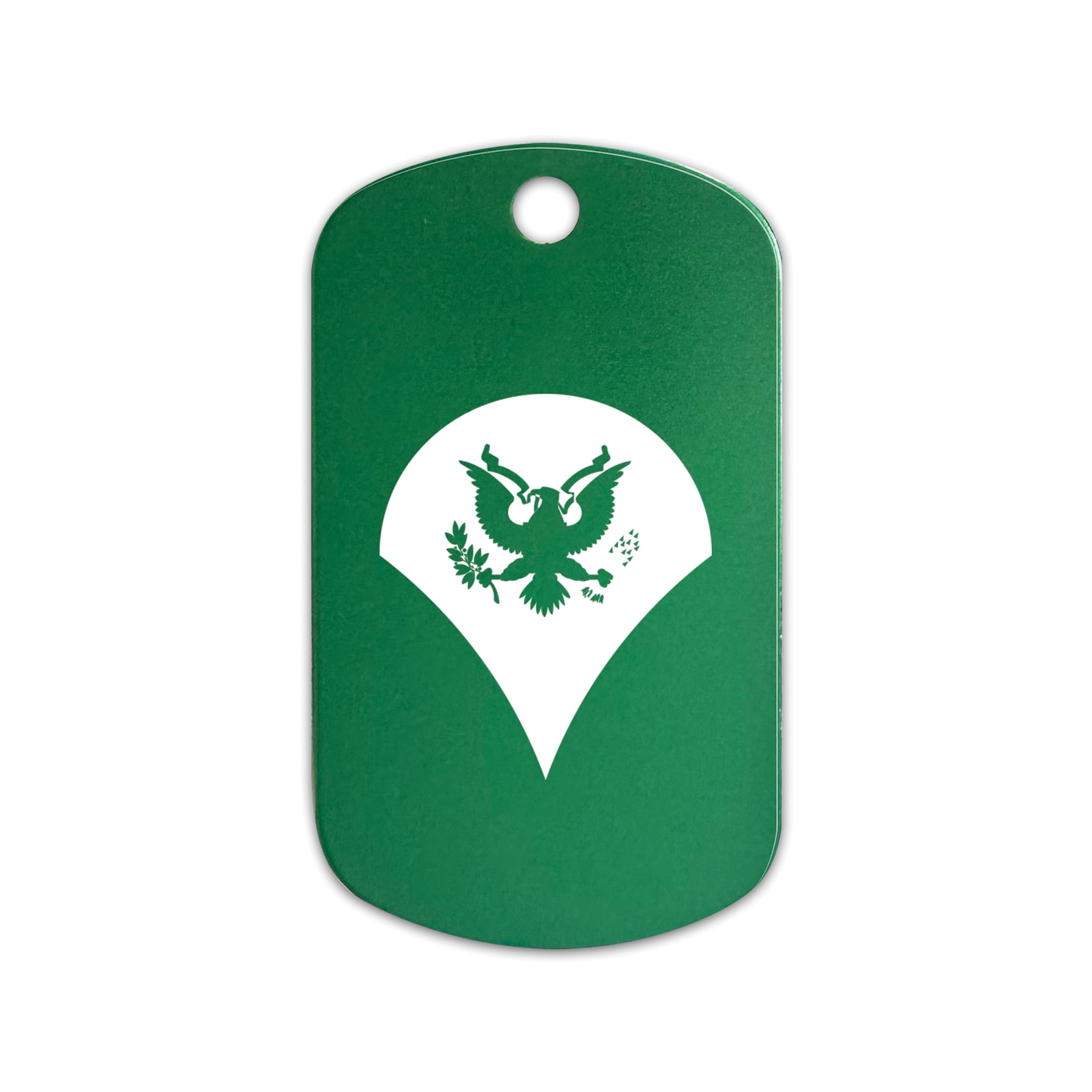 E-4 Specialist Rank GI Dog Tag Aluminum Keychain spc or-4 e4 us army ...