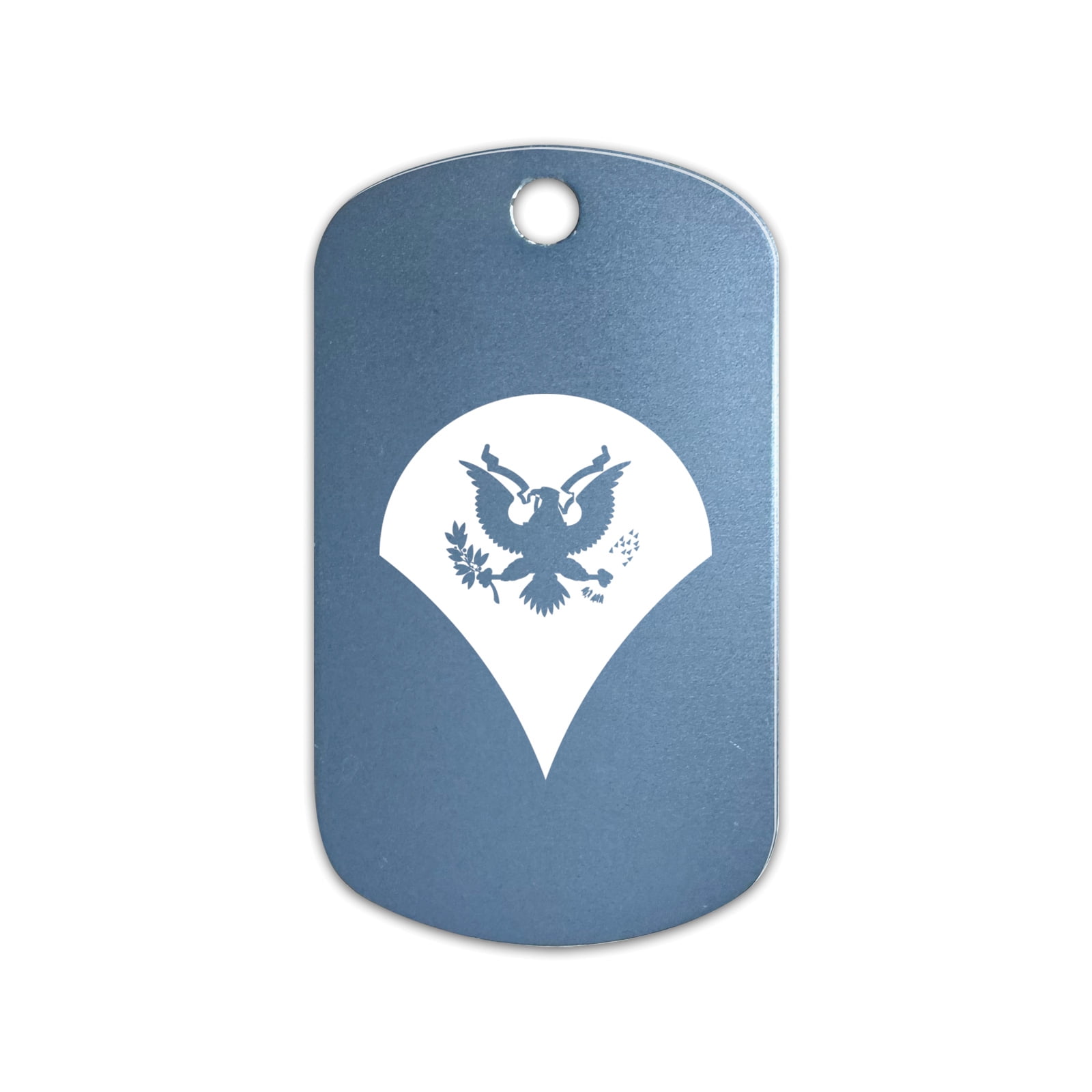 E-4 Specialist Rank GI Dog Tag Aluminum Keychain spc or-4 e4 us army ...