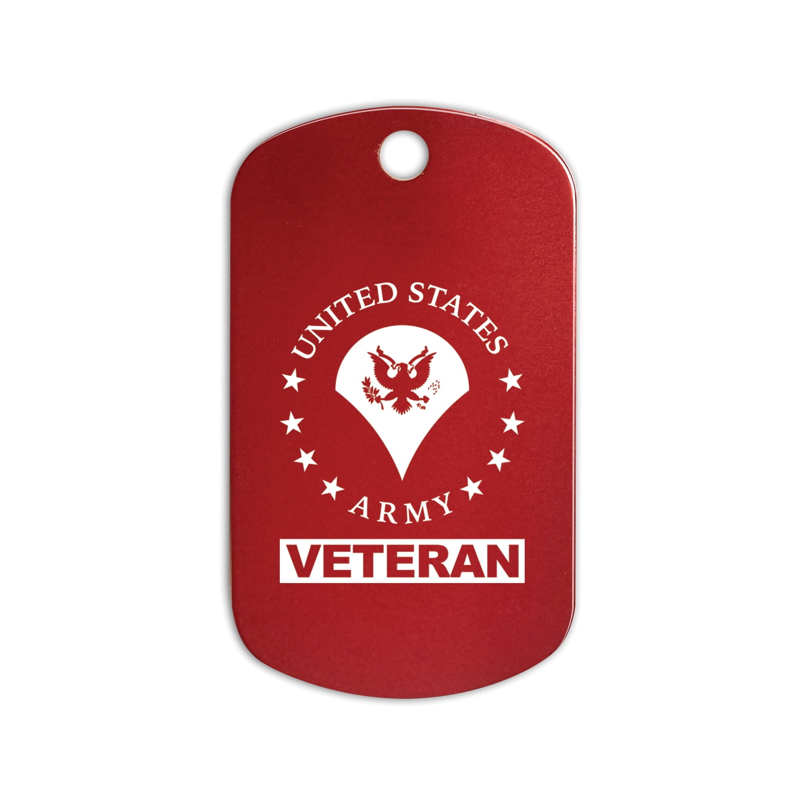 E-4 Specialist Veteran US Army Rank GI Dog Tag Aluminum Keychain spc or ...