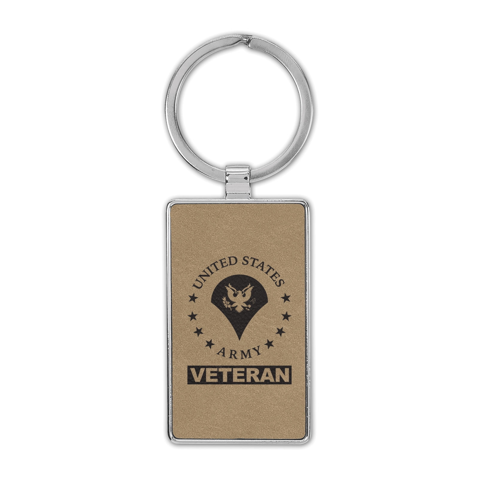 E-4 Specialist Veteran US Army Rank Premium Leatherette Keychain spc or ...