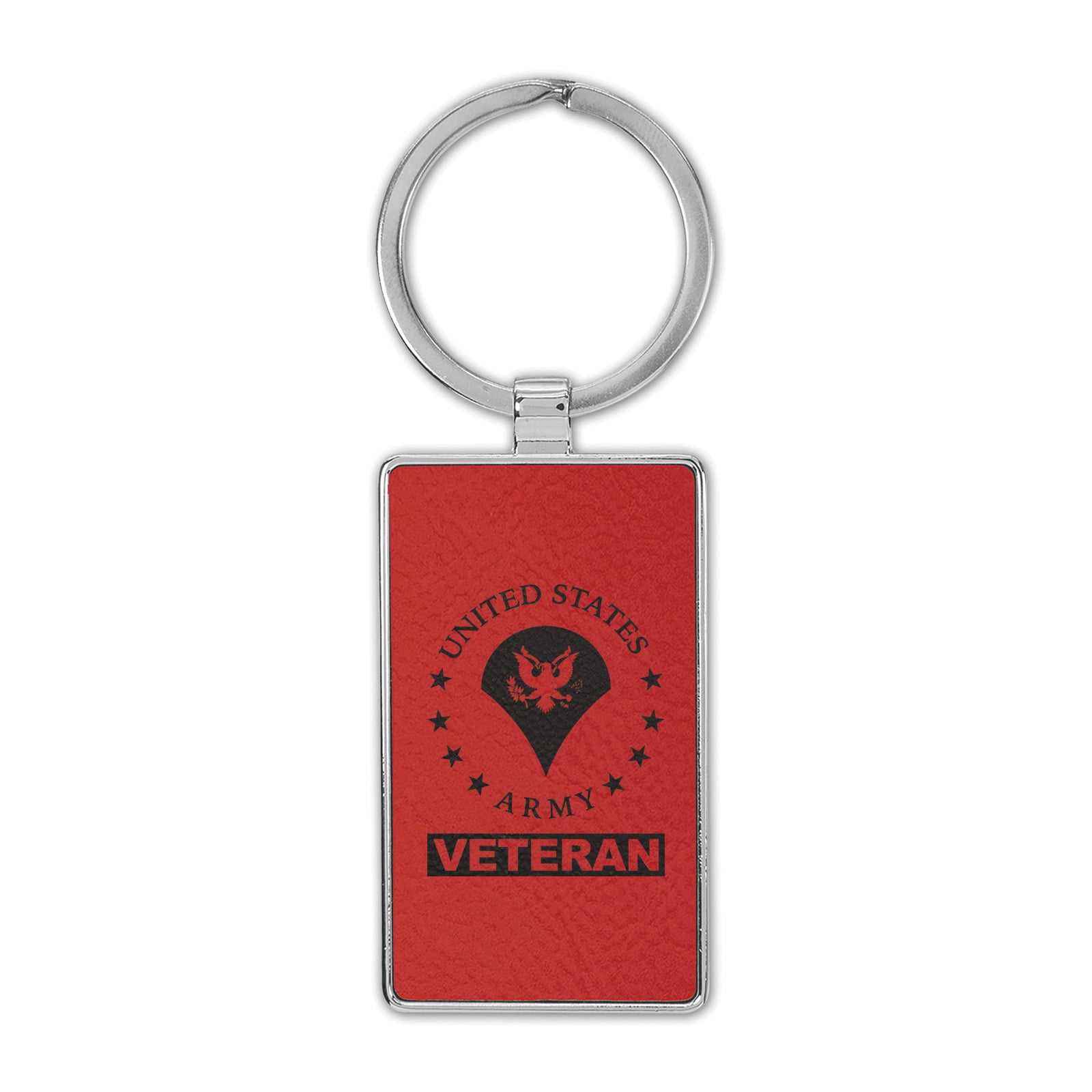 E-4 Specialist Veteran US Army Rank Premium Leatherette Keychain spc or ...