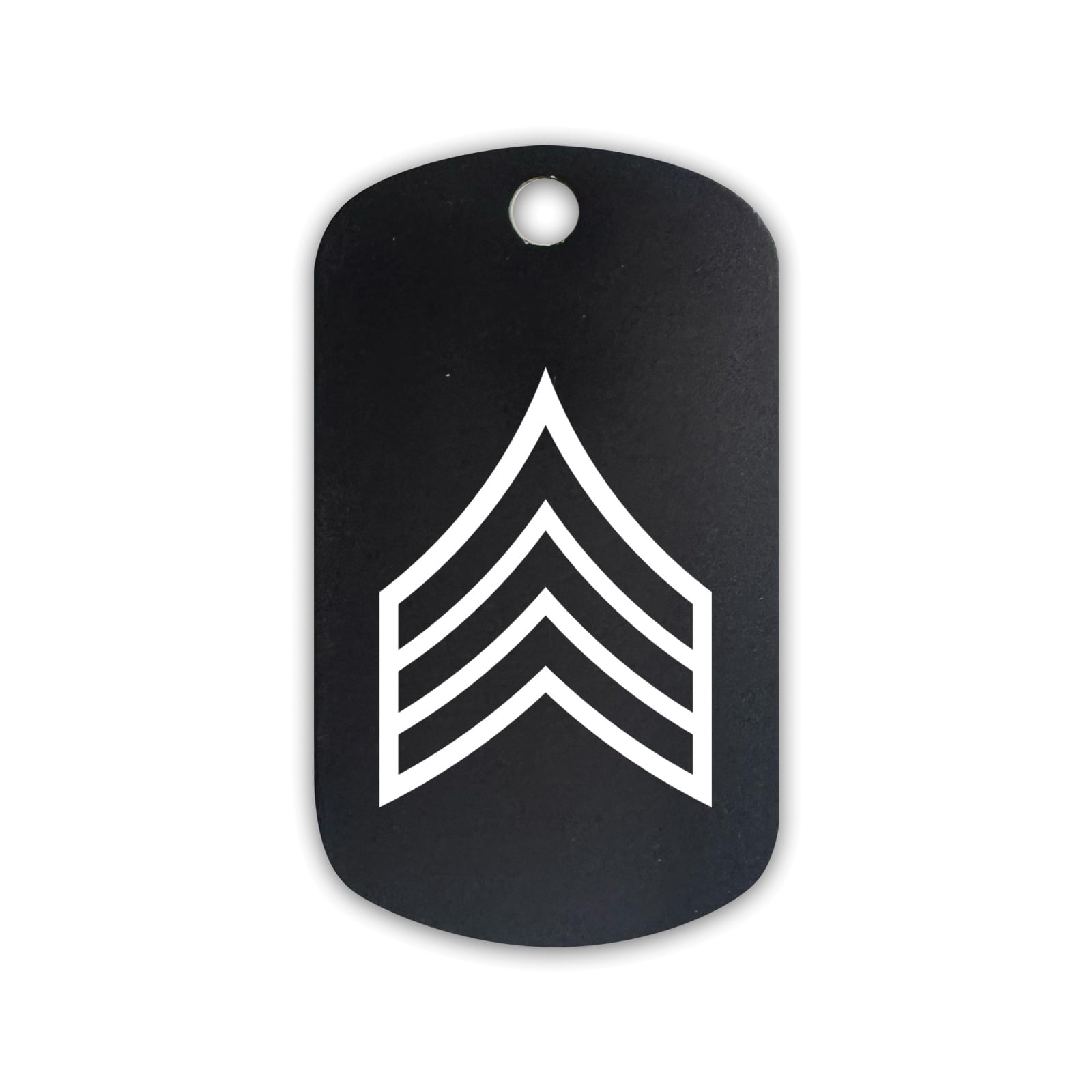 E-5 Sergeant Rank GI Dog Tag Aluminum Keychain sgt or-5 e5 us army ...