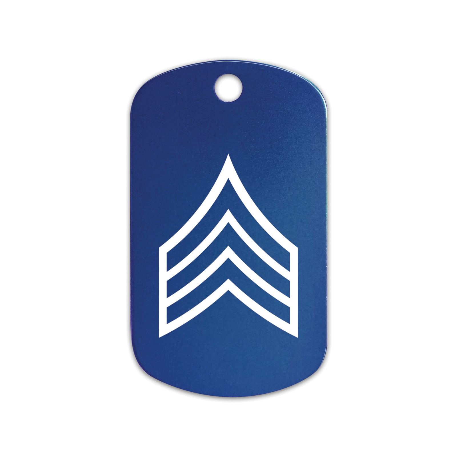 E-5 Sergeant Rank GI Dog Tag Aluminum Keychain sgt or-5 e5 us army ...