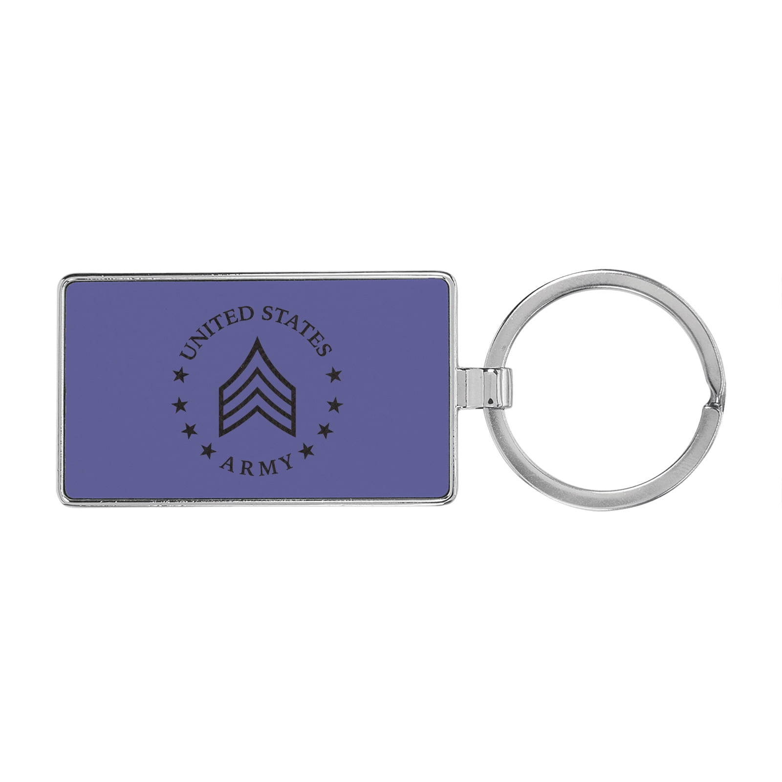 E-5 Sergeant US Army Rank Premium Leatherette Keychain sgt or-5 e5 ...