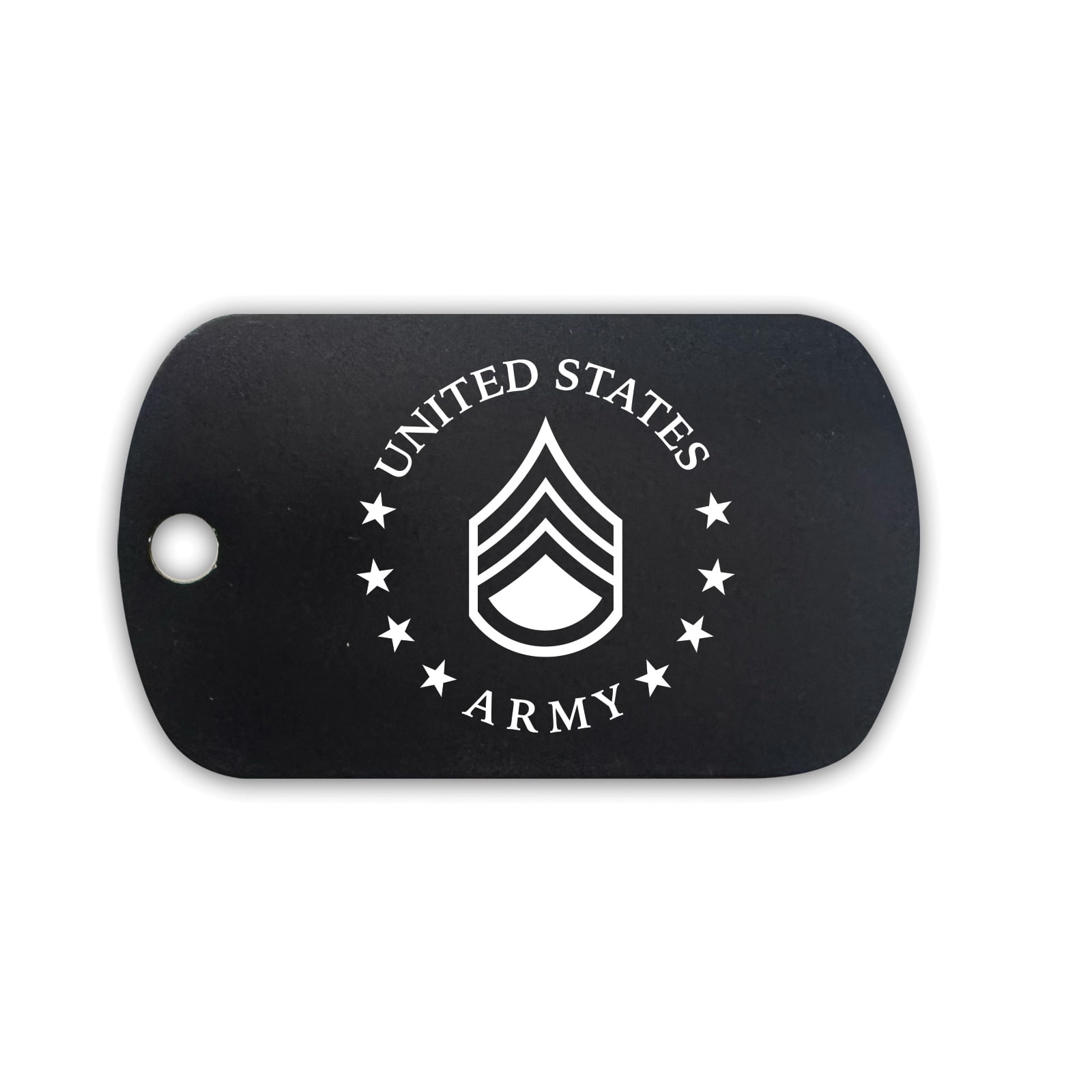E-6 Staff Sergeant US Army Rank GI Dog Tag Aluminum Keychain ssg or-6 ...