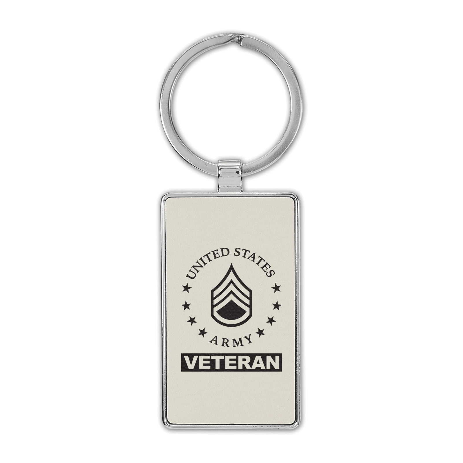 E-6 Staff Sergeant Veteran US Army Rank Premium Leatherette Keychain ...