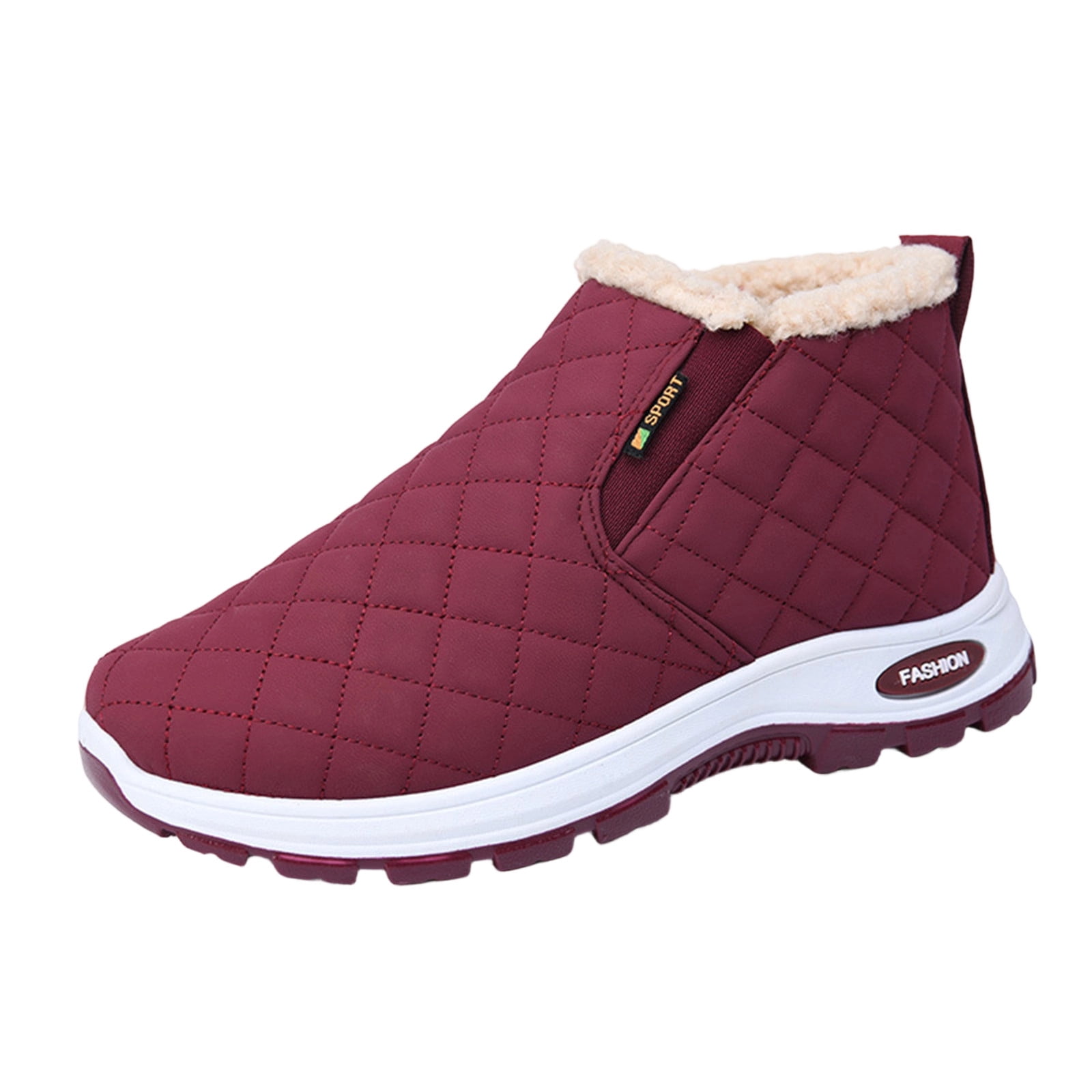 E-627 Wine Female Versatile Breathable Snug Boots For Cold Weather ...