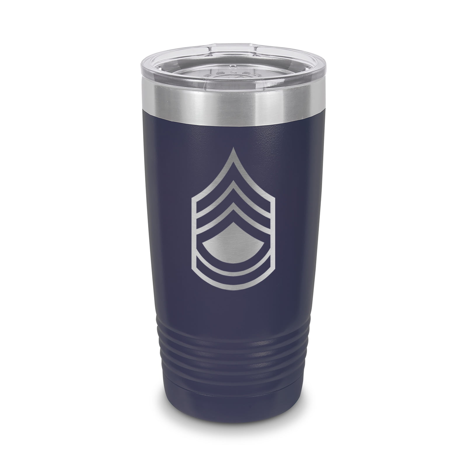 E-7 Sergeant First Class Rank Tumbler 20 oz - Laser Engraved w/ Clear ...