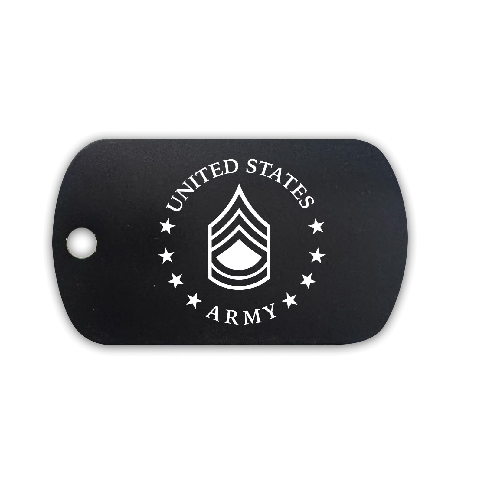 E-7 Sergeant First Class US Army Rank GI Dog Tag Aluminum Keychain sfc ...