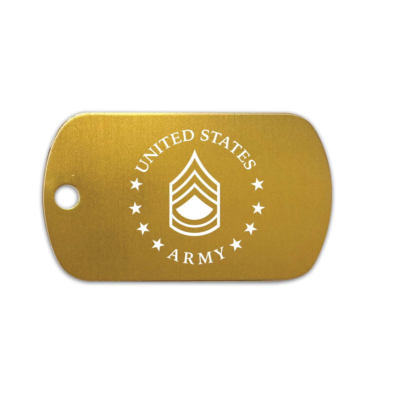 E-7 Sergeant First Class US Army Rank GI Dog Tag Aluminum Keychain sfc ...
