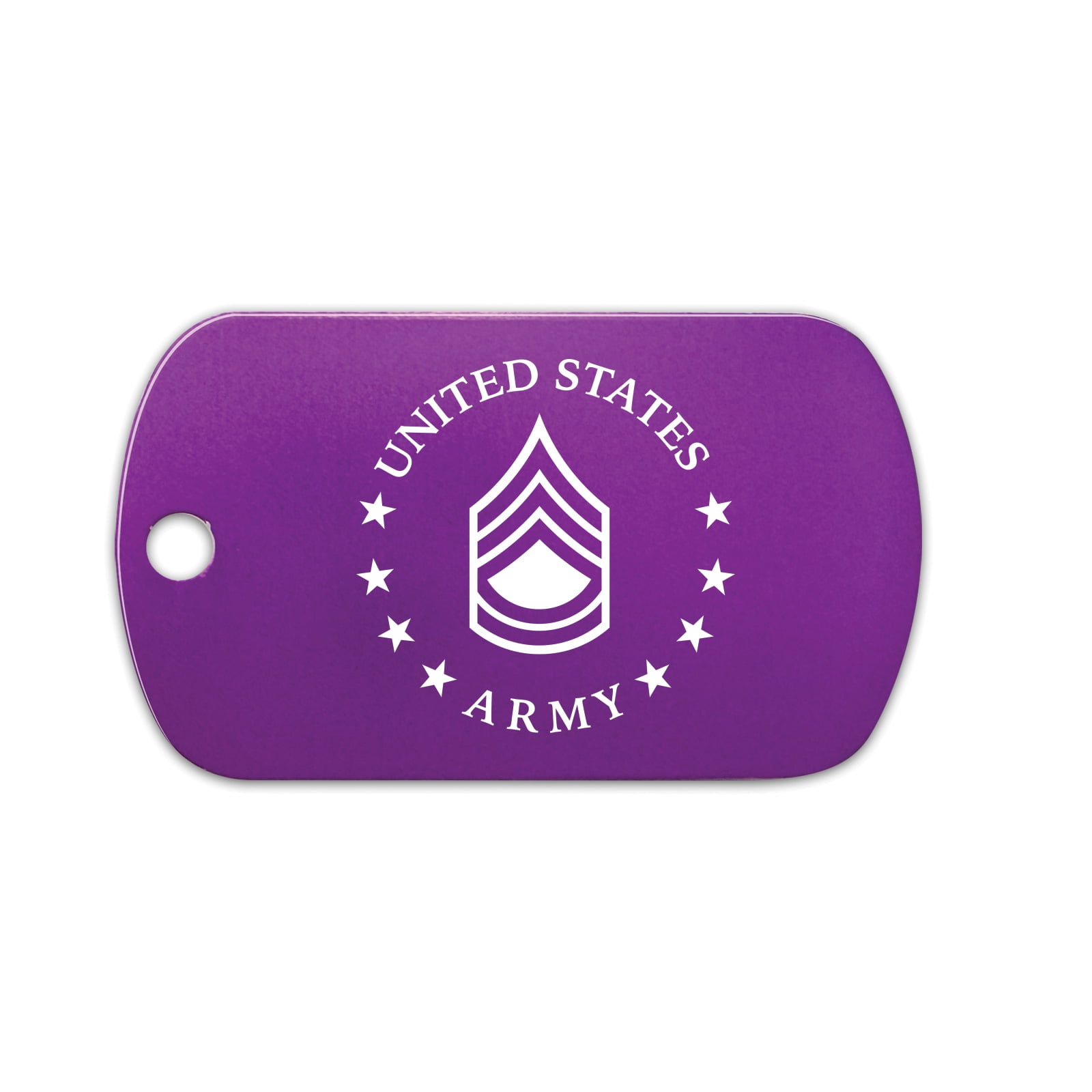 E-7 Sergeant First Class US Army Rank GI Dog Tag Aluminum Keychain sfc ...