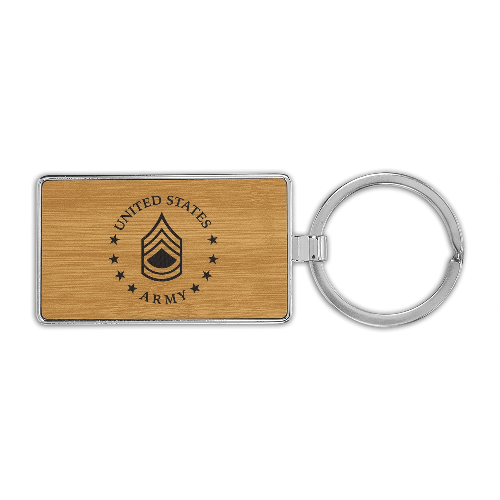 E-7 Sergeant First Class US Army Rank Premium Leatherette Keychain sfc ...