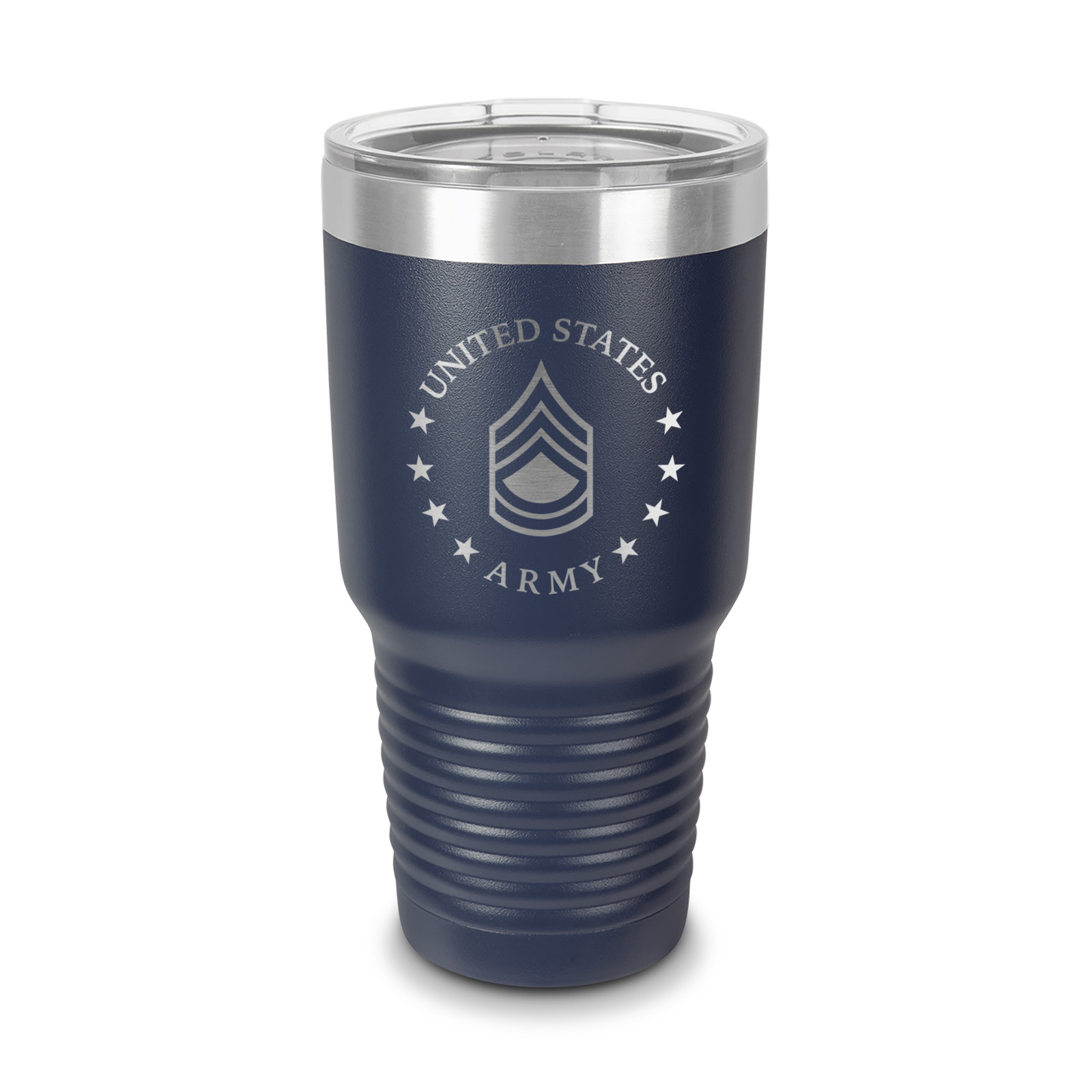 E-7 Sergeant First Class US Army Rank Tumbler 30 oz - Laser Engraved w ...