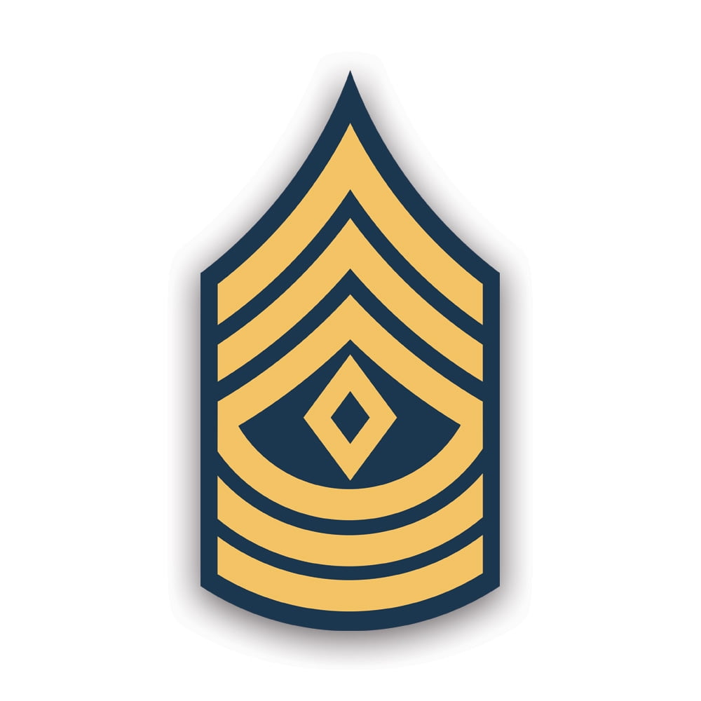 E-8 First Sergeant Insignia Sticker Decal - Self Adhesive Vinyl ...