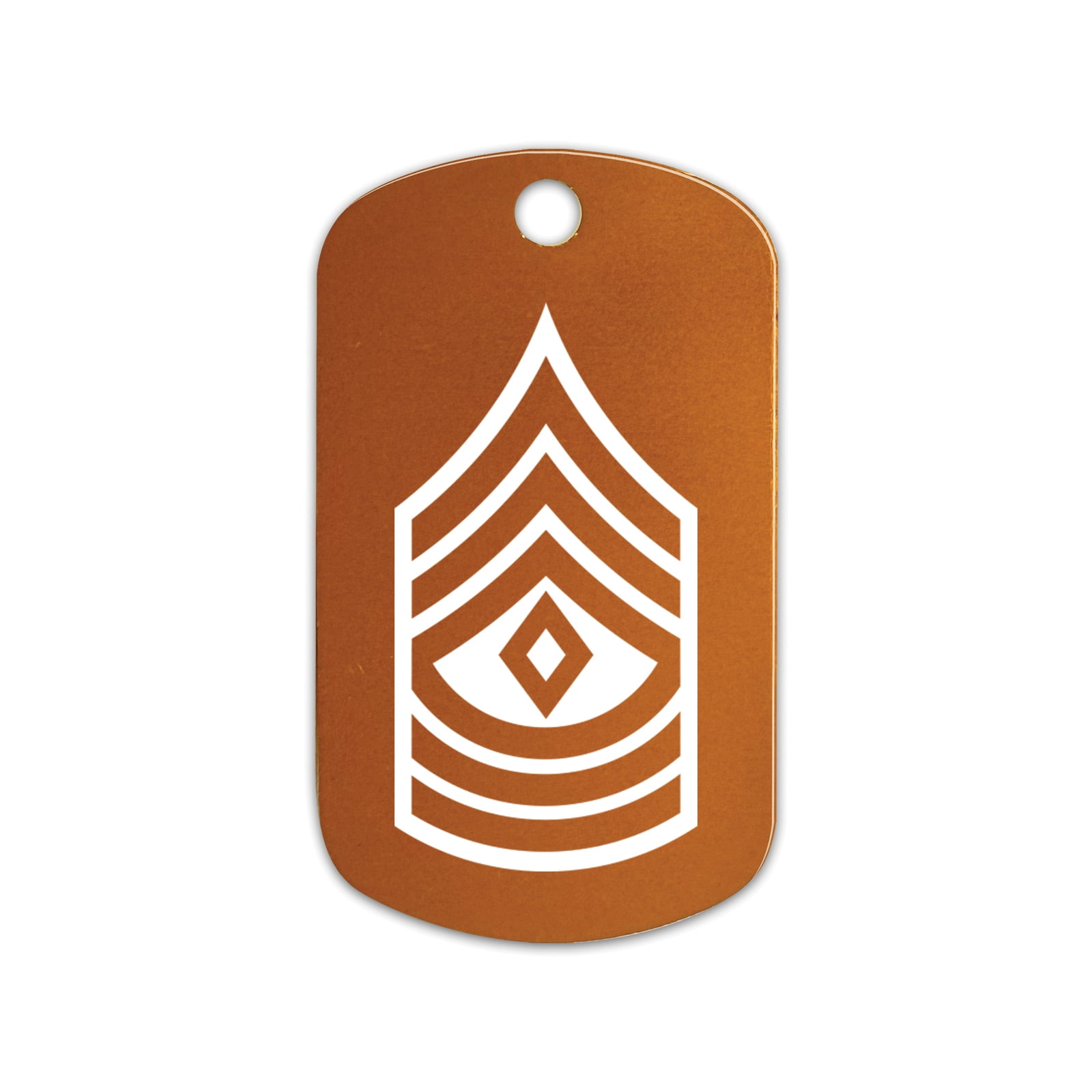E-8 First Sergeant Rank GI Dog Tag Aluminum Keychain 1sg or-8 e8 us ...