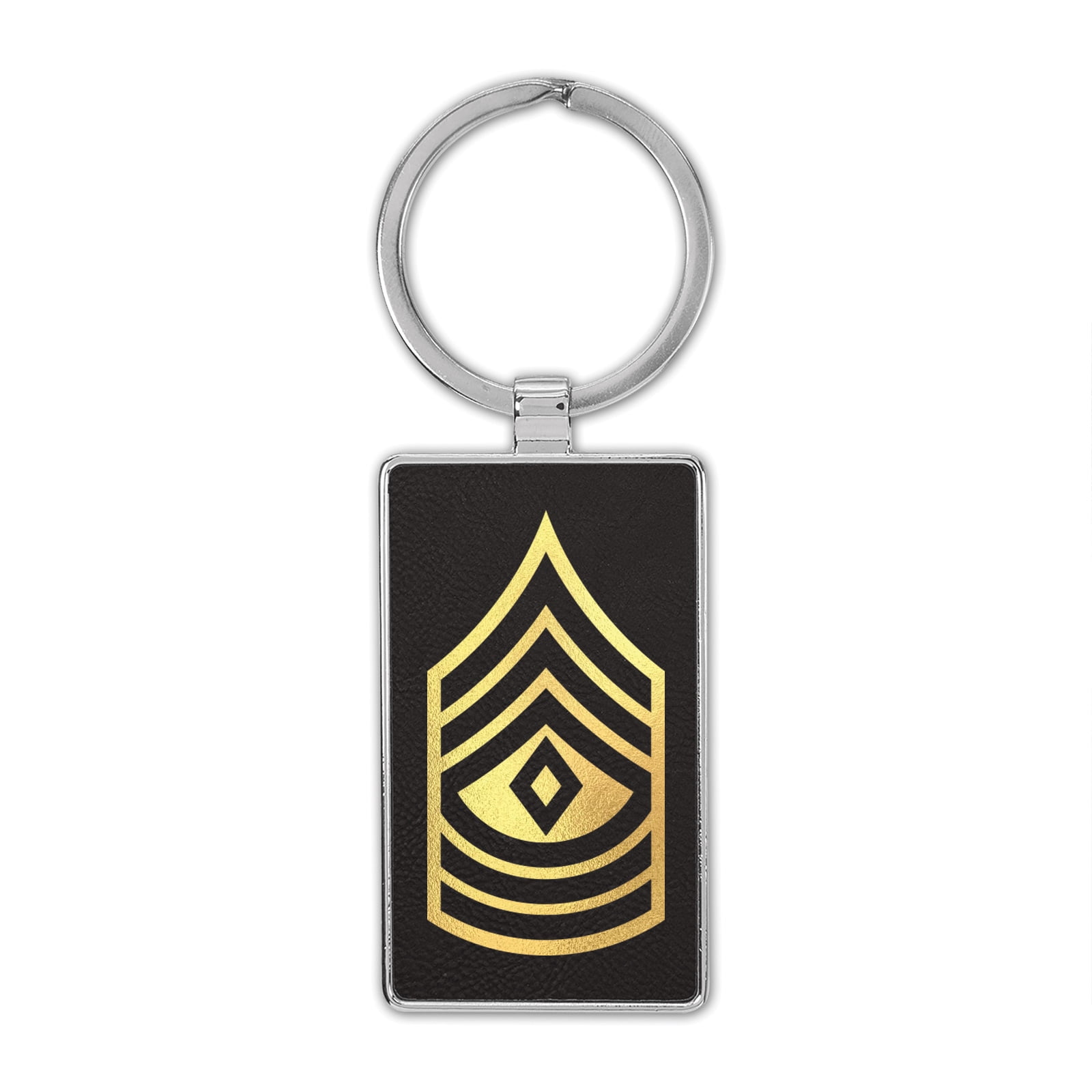 E-8 First Sergeant Rank Premium Leatherette Keychain 1sg or-8 e8 us ...