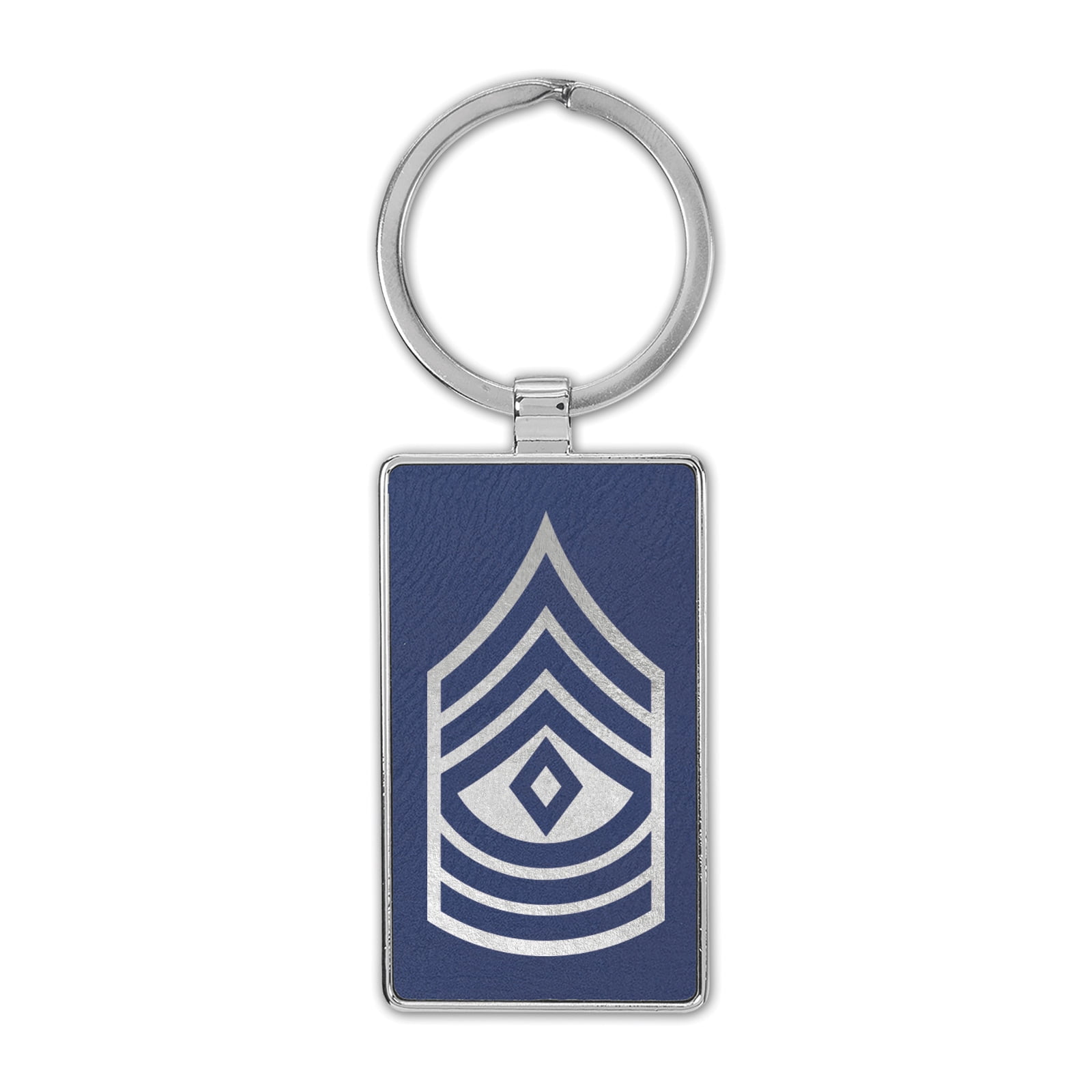 E-8 First Sergeant Rank Premium Leatherette Keychain 1sg or-8 e8 us ...
