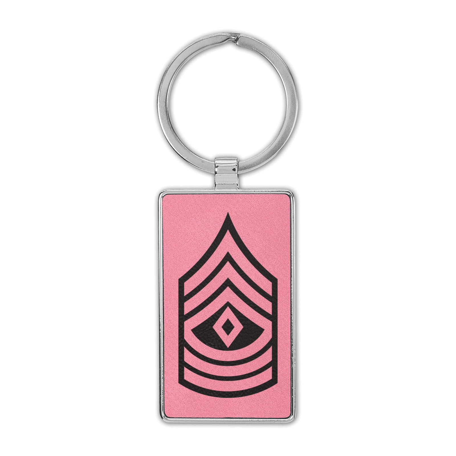 E-8 First Sergeant Rank Premium Leatherette Keychain 1sg or-8 e8 us ...