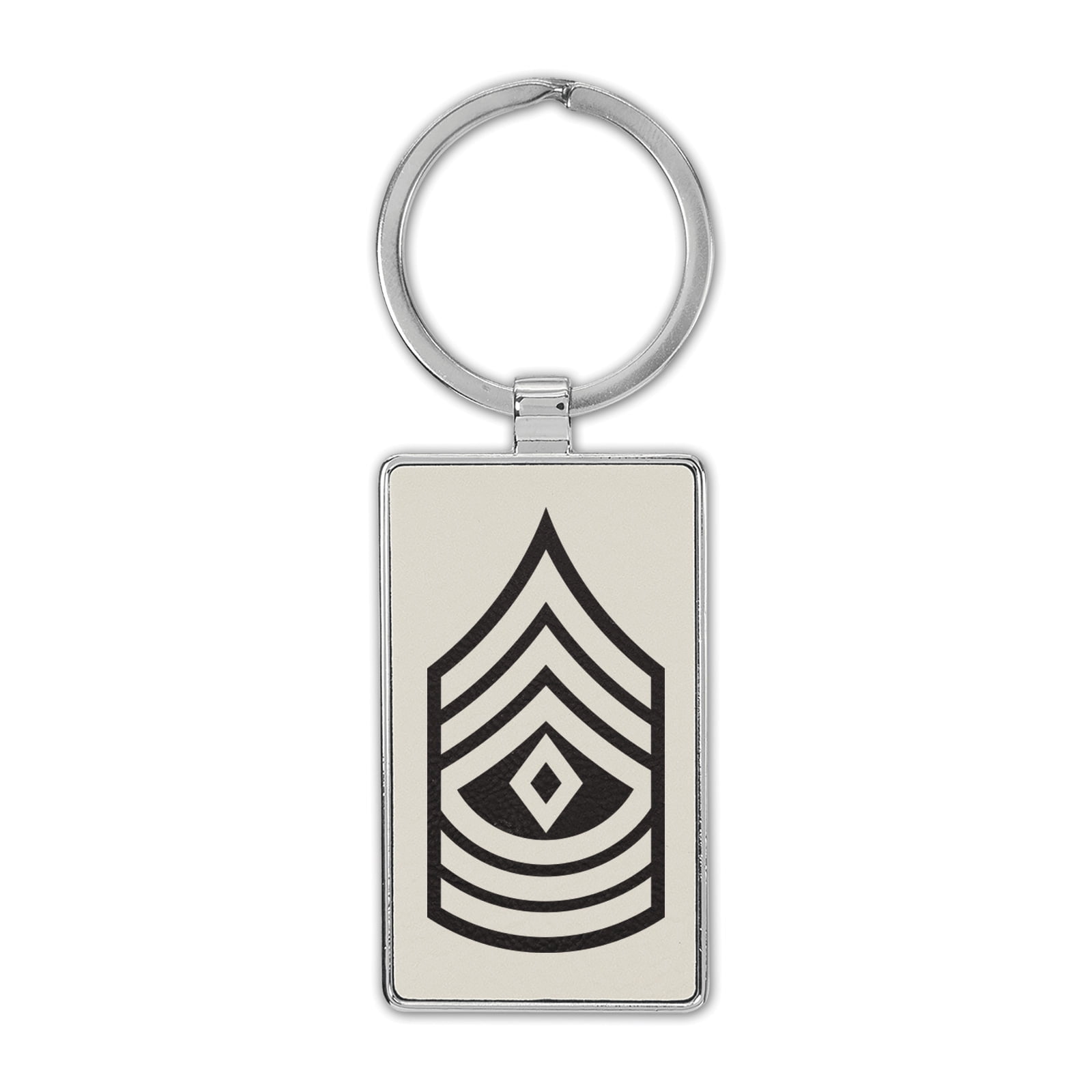 E-8 First Sergeant Rank Premium Leatherette Keychain 1sg or-8 e8 us ...