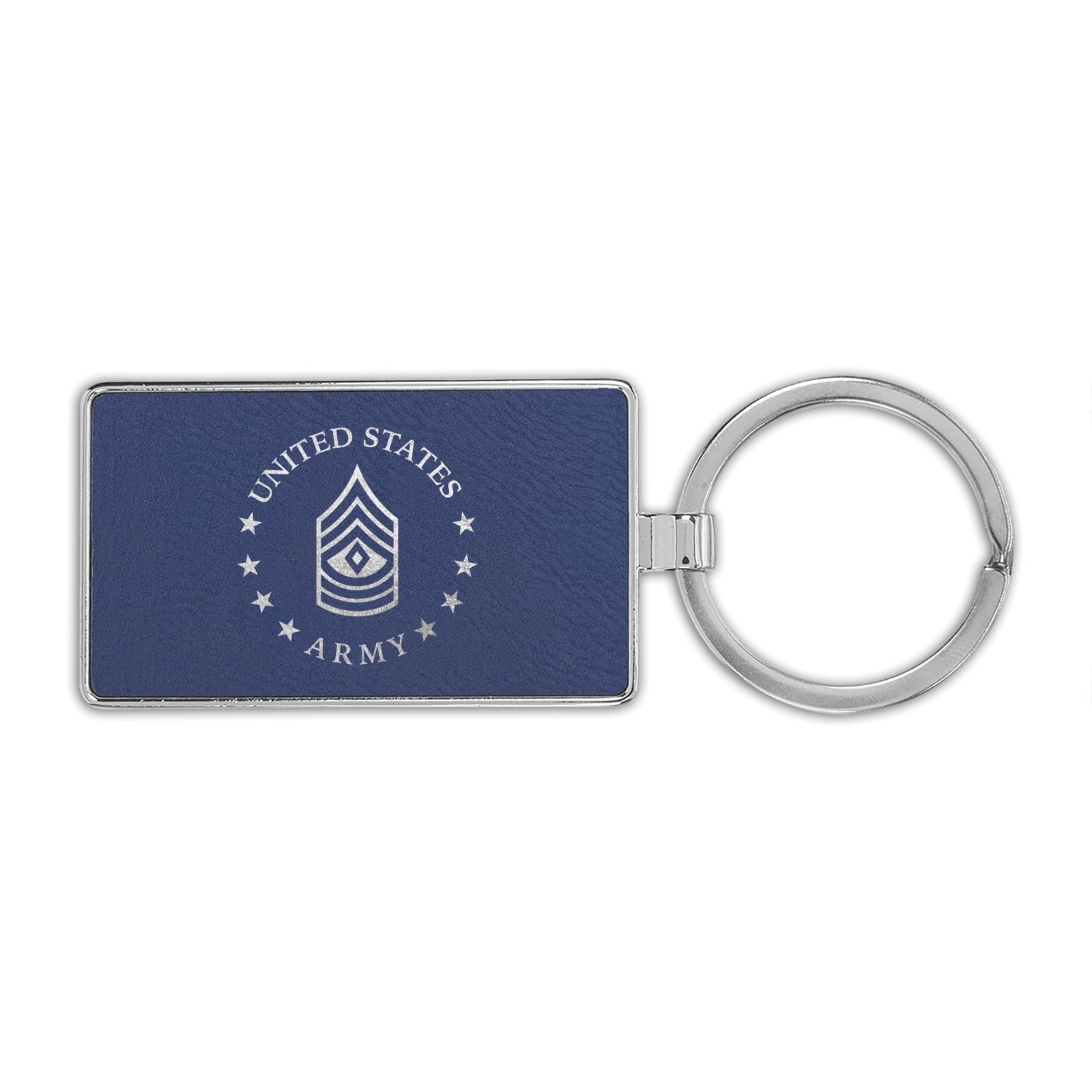 E-8 First Sergeant US Army Rank Premium Leatherette Keychain 1sg or-8 ...