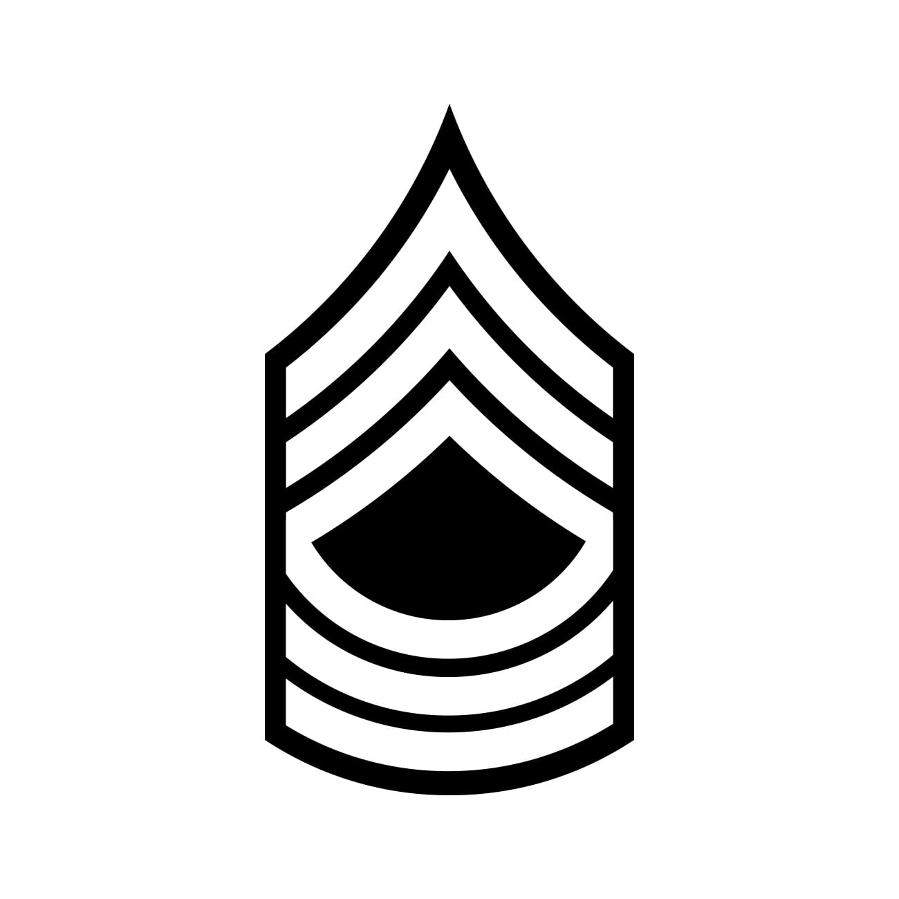 E-8 Master Sergeant Rank Sticker Decal Die Cut - Self Adhesive Vinyl ...