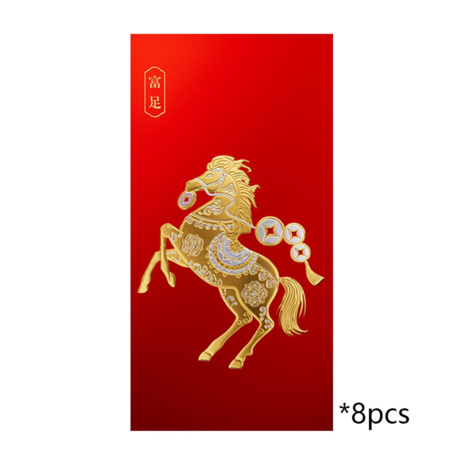 E 8Pcs Red Envelopes For 2026 Lunar New Year Chinese Year Of The Horse ...