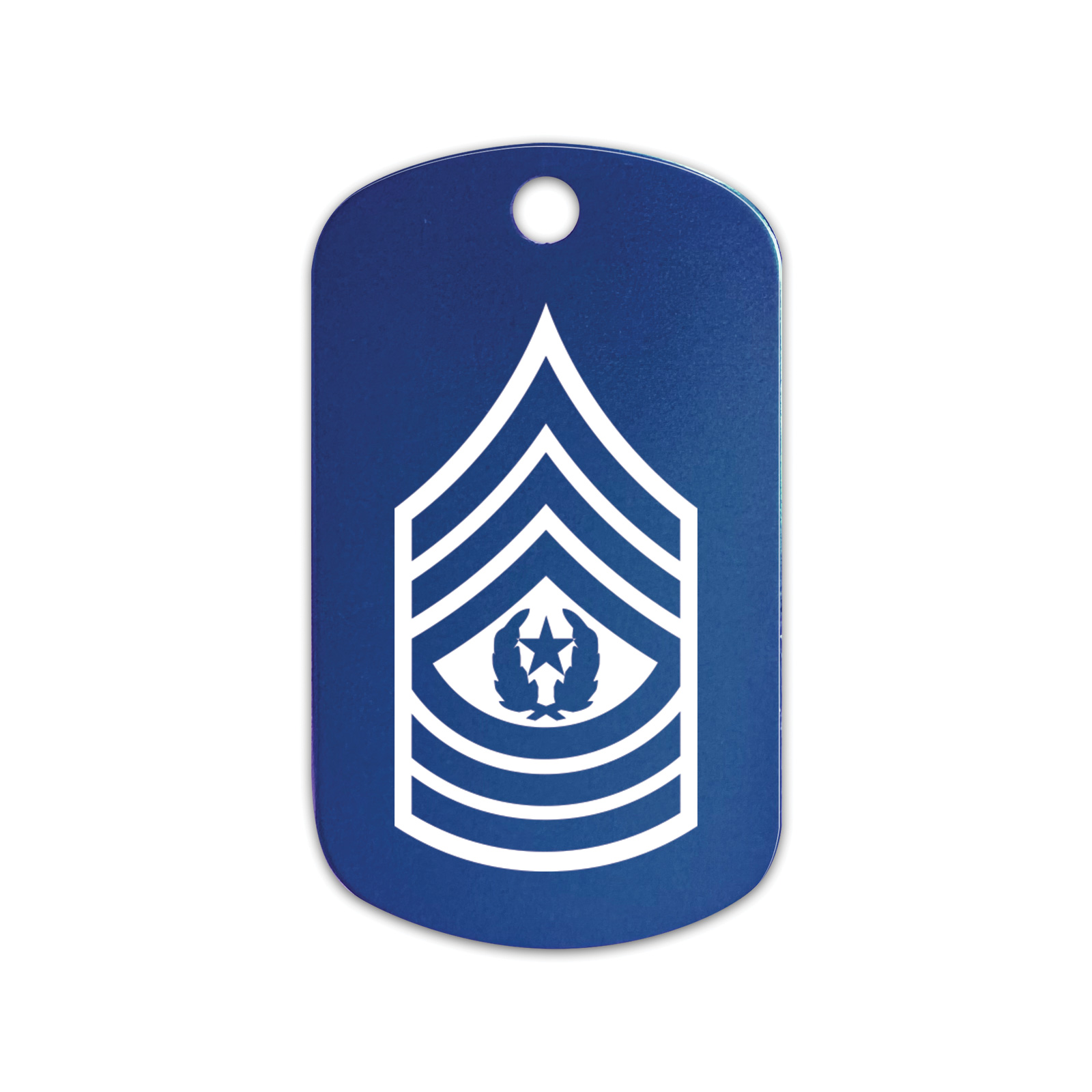 E-9 Command Sergeant Marjor Rank GI Dog Tag Aluminum Keychain csm or-9 ...