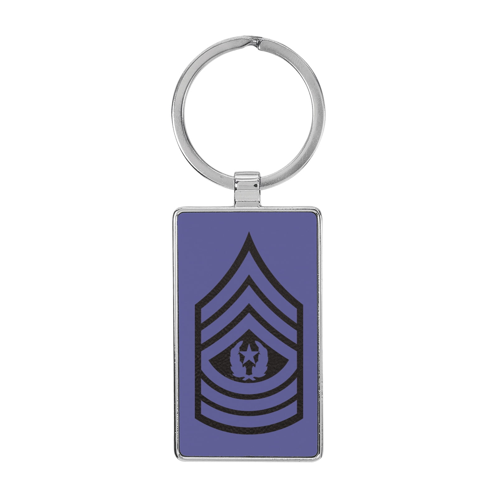 E-9 Command Sergeant Marjor Rank Premium Leatherette Keychain csm or-9 ...