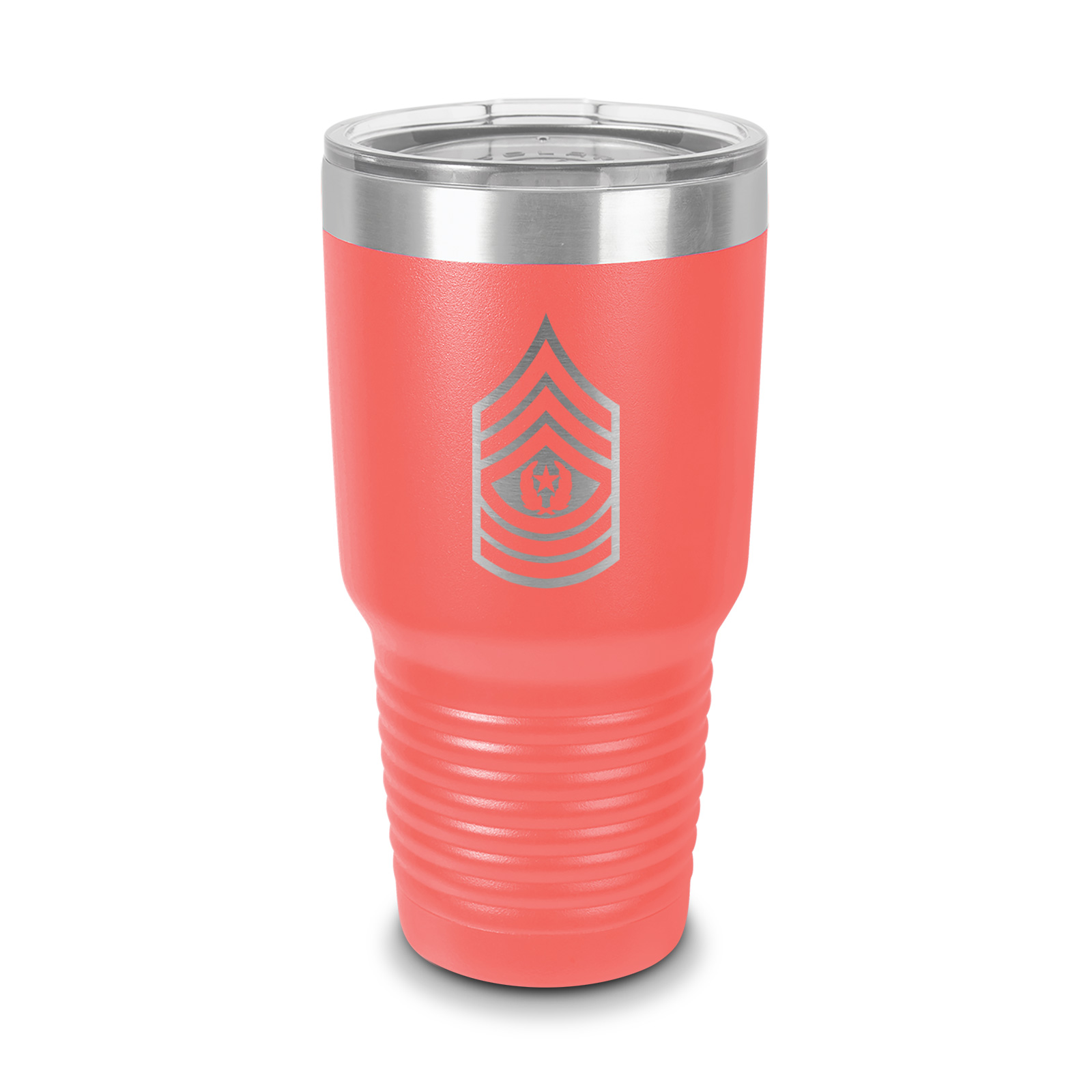 E-9 Command Sergeant Marjor Rank Tumbler 30 oz - Laser Engraved w ...